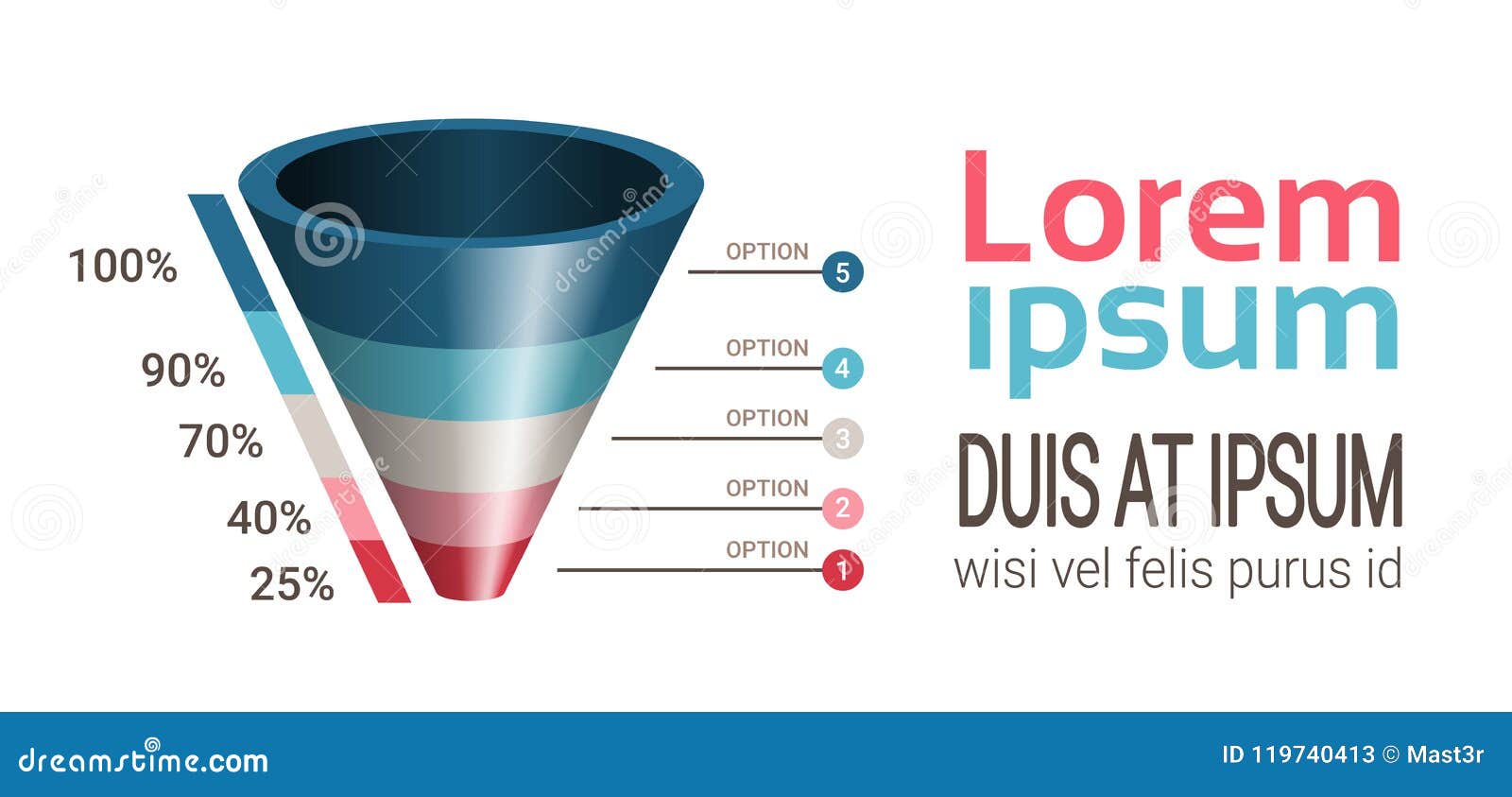 Business Timeline Process Chart Infographics Funnel Template Used for ...