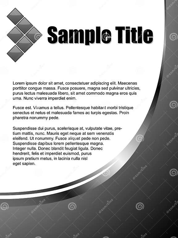 Business title page stock vector. Illustration of copyspace - 11043865