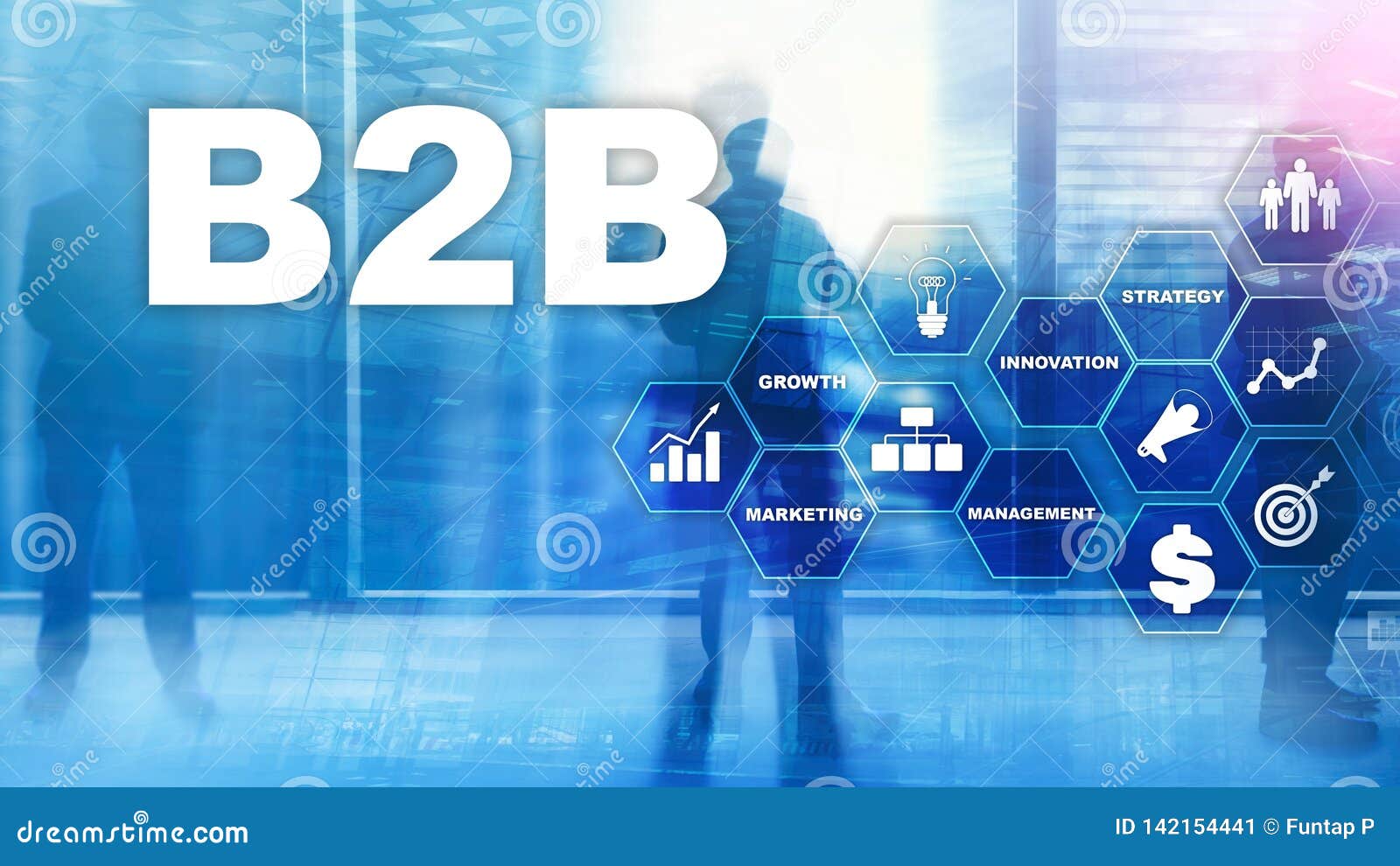 Business To Business B2B - Technology Future. Business Model Stock ...