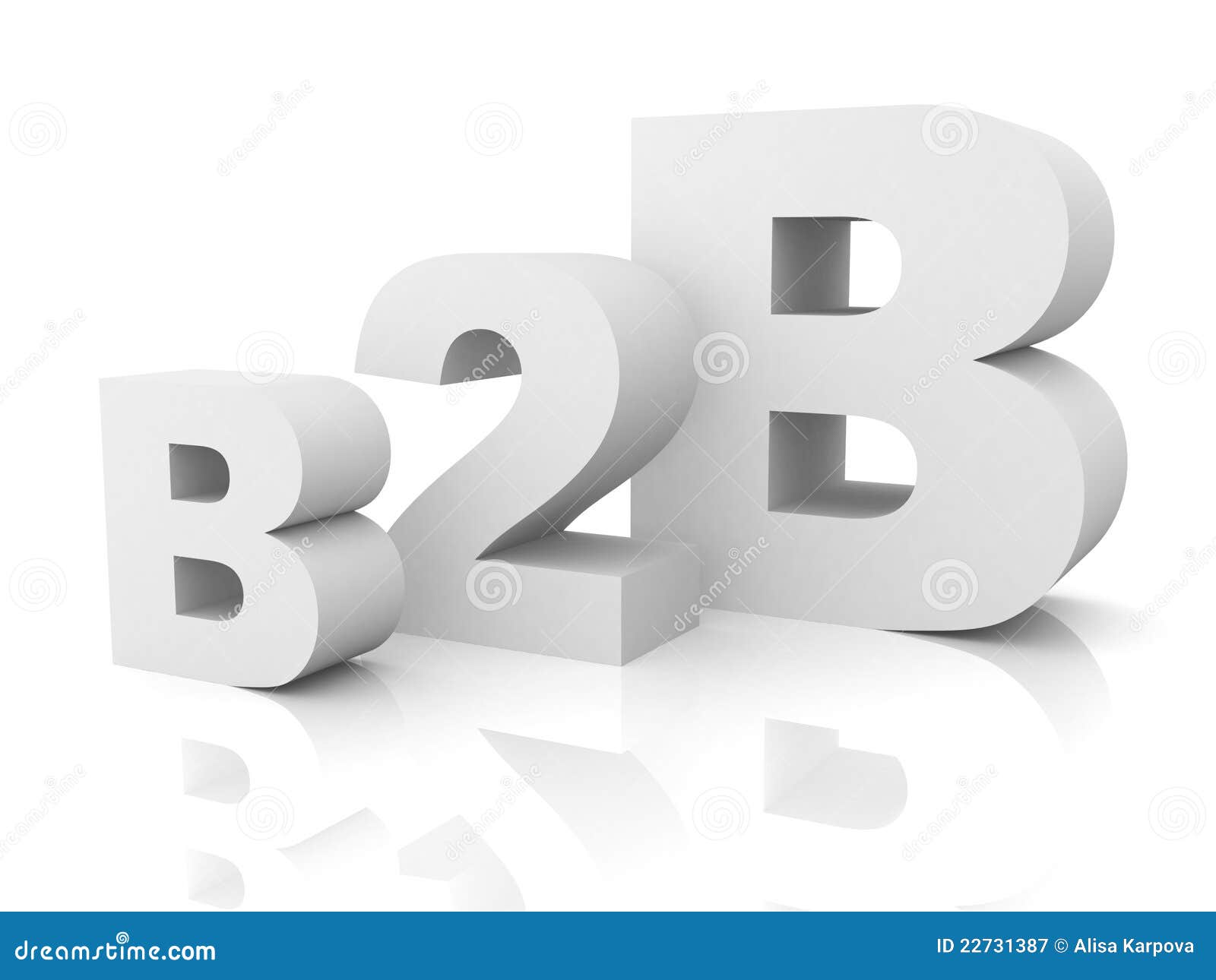 Business To Business B2b White Text Concept Stock Illustration ...