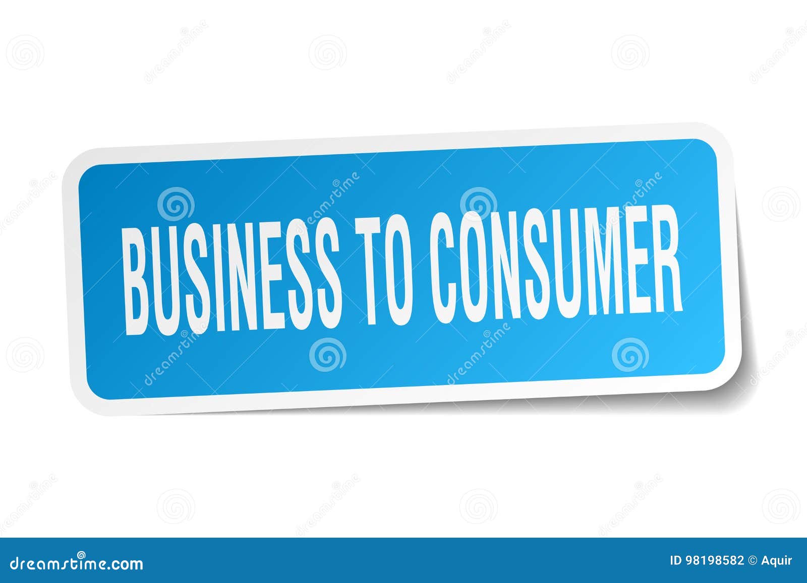 Business To Consumer Sticker Stock Vector - Illustration of business ...