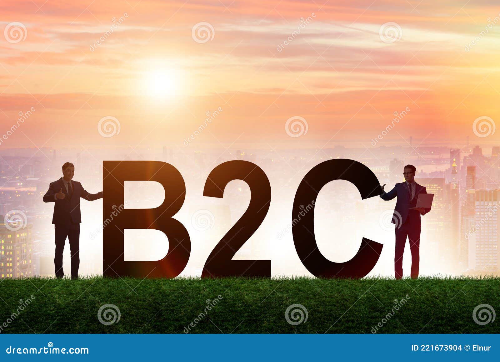 Business To Customer Concept with Businessman Stock Photo - Image of ...