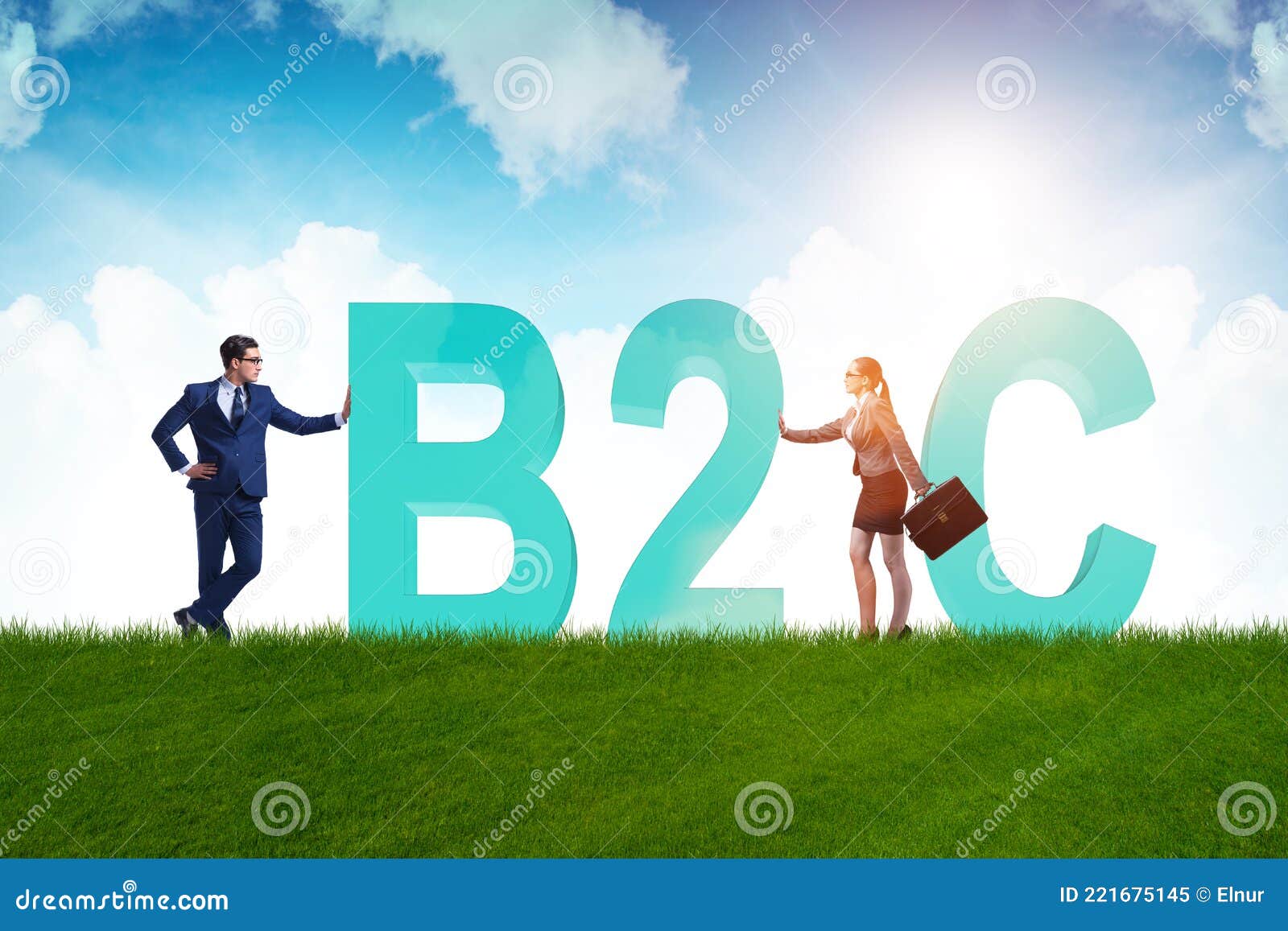 Business To Customer Concept with Businessman Stock Image - Image of ...