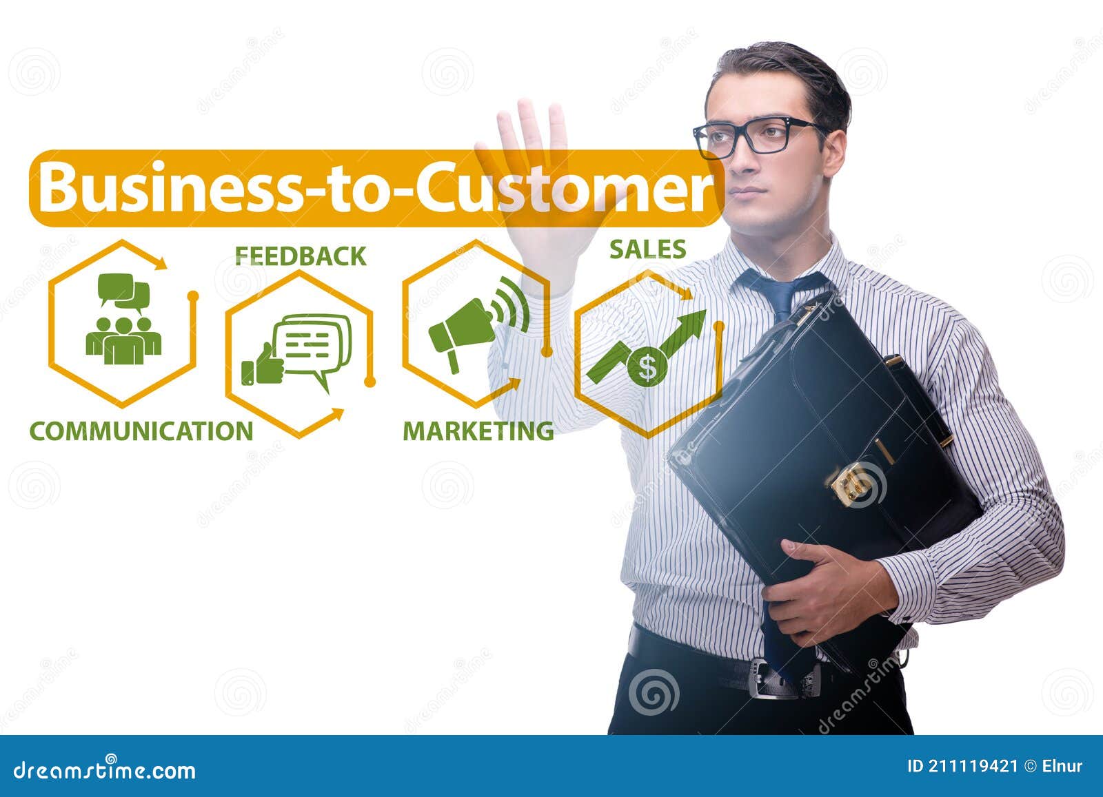 Business To Customer Concept with Business People Stock Image - Image ...