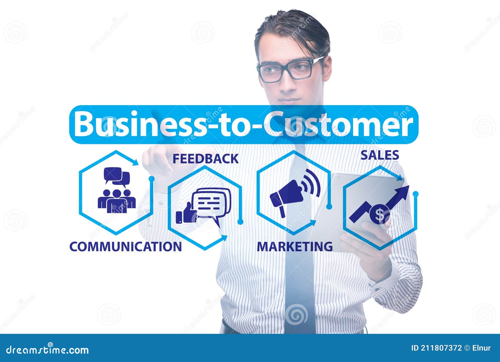 Business To Customer Concept with Business People Stock Photo - Image ...