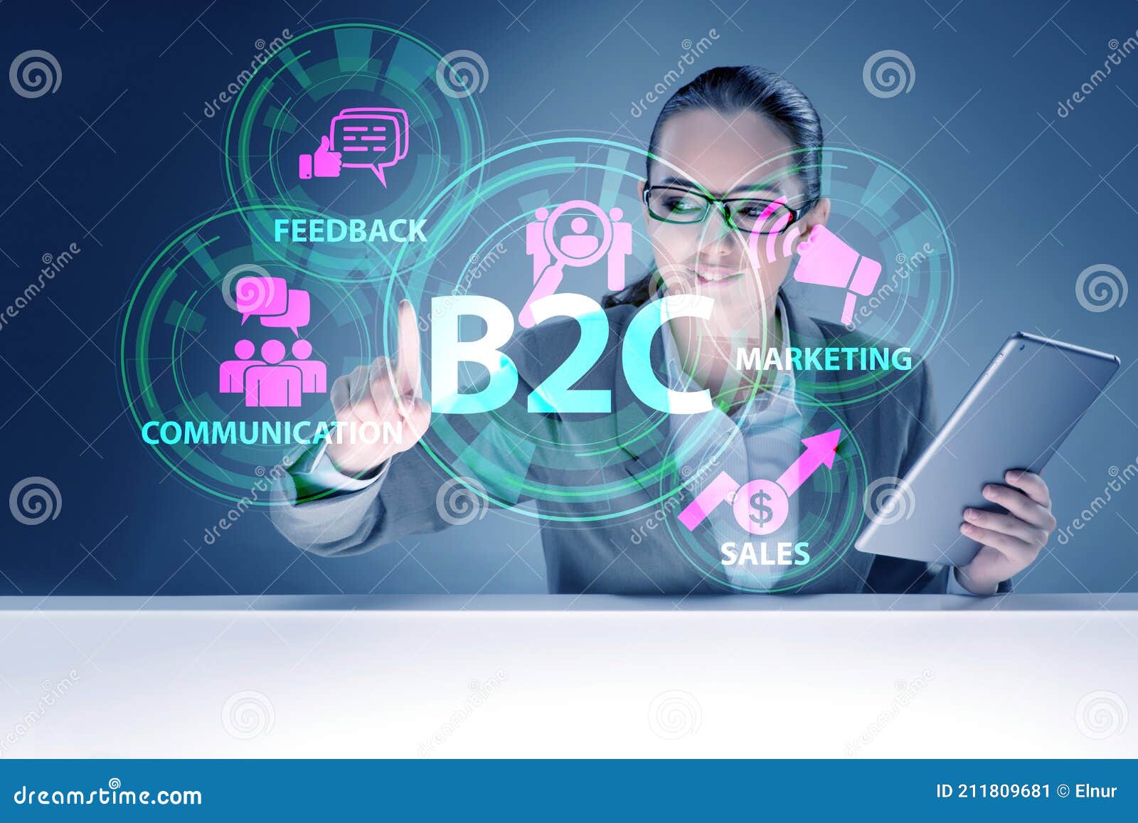 Business To Customer Concept with Business People Stock Image - Image ...
