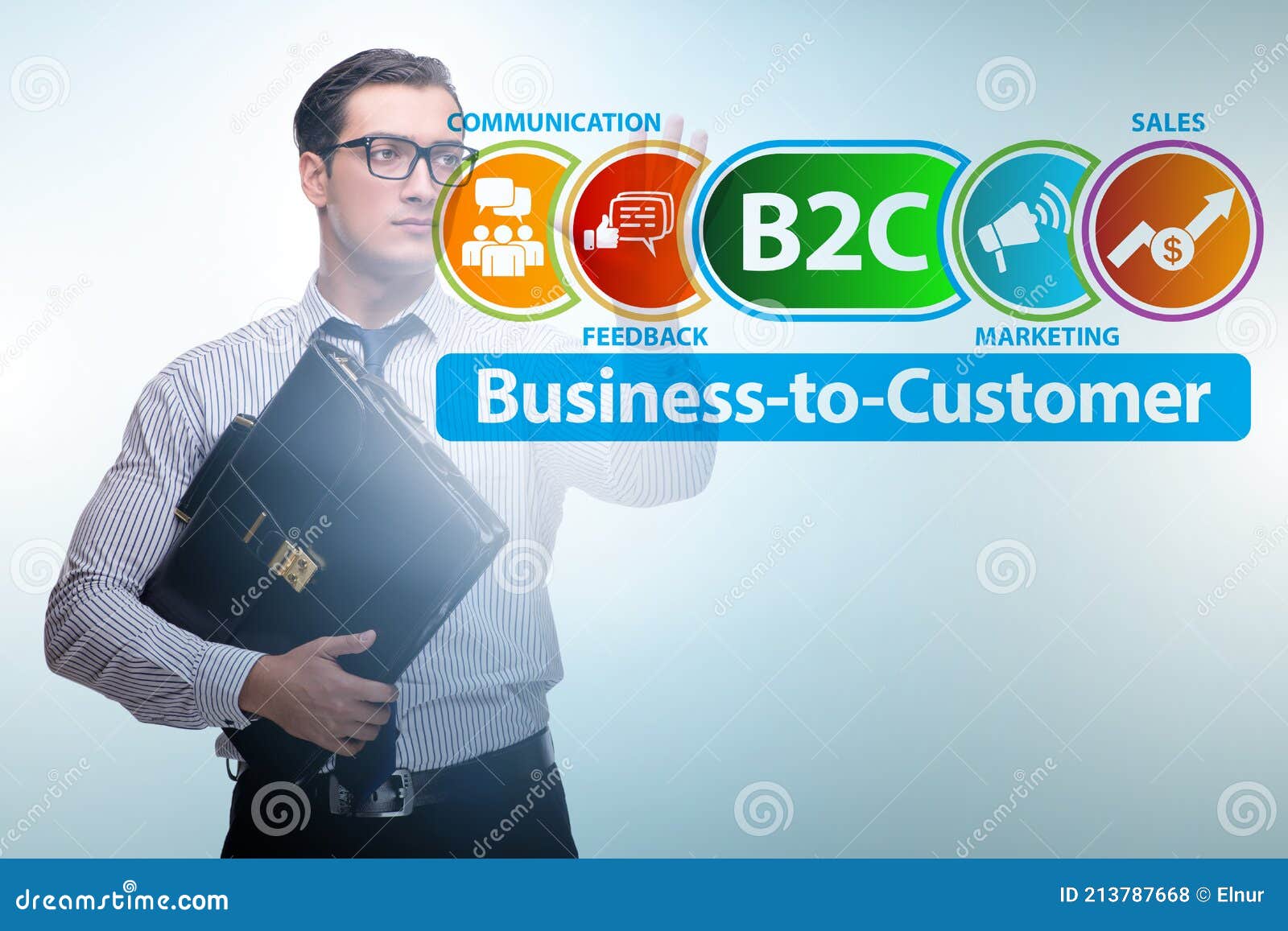 Business To Customer Concept with Business People Stock Photo - Image ...
