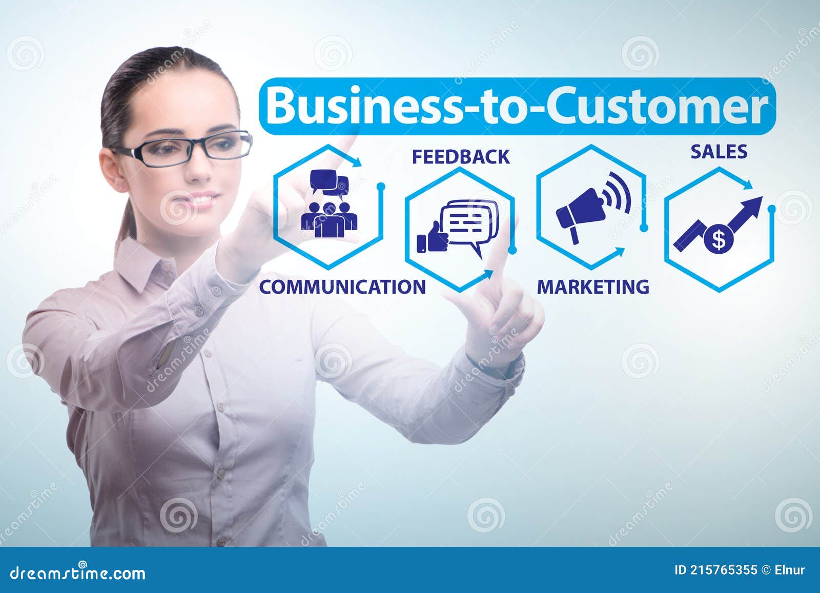 Business To Customer Concept with Business People Stock Image - Image ...