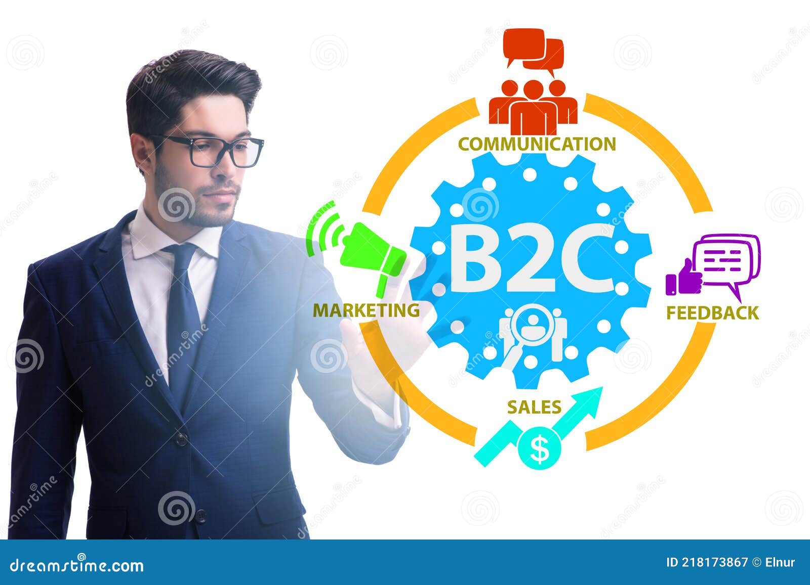 Business To Customer Concept with Business People Stock Image - Image ...