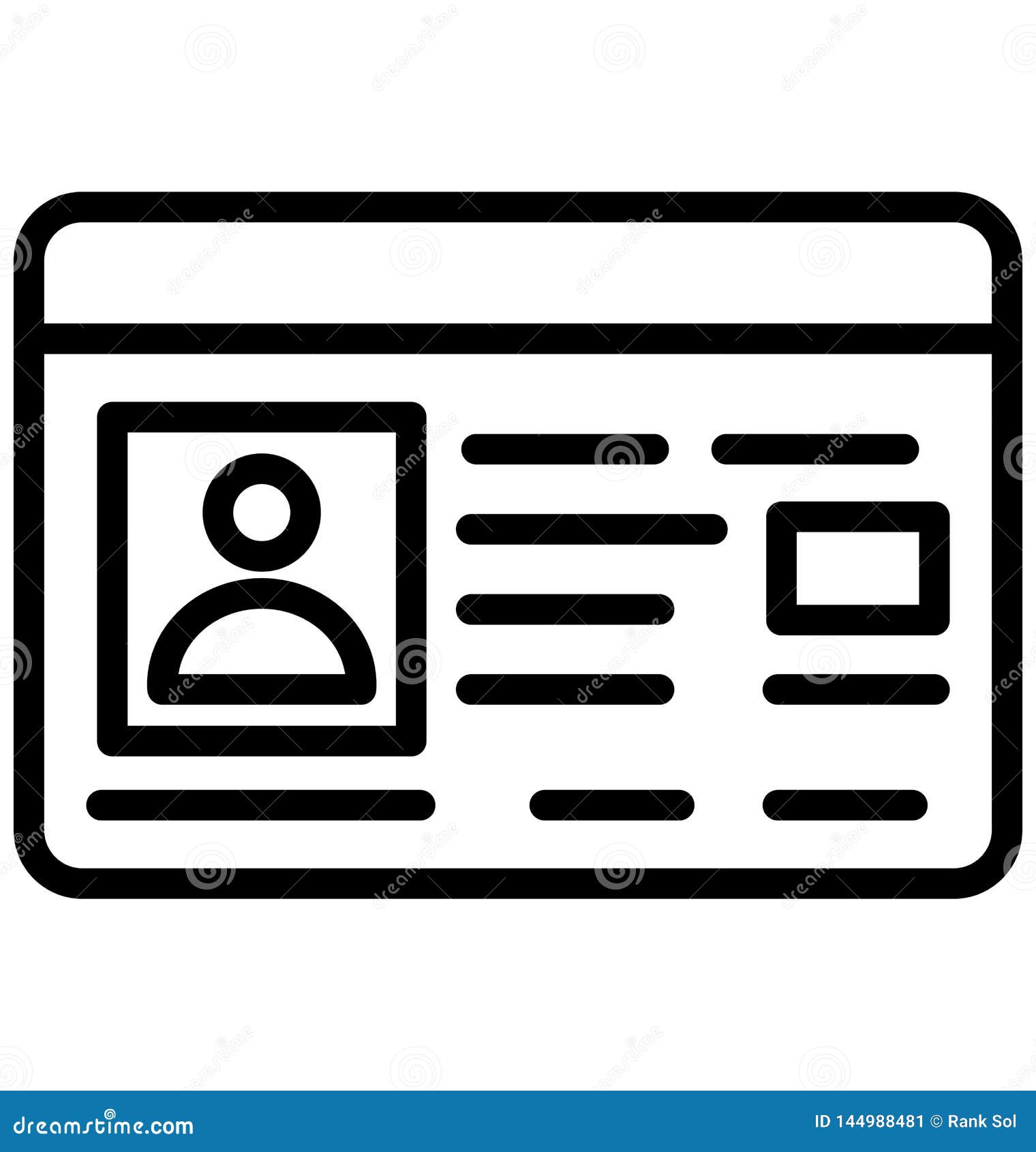 Employee Badge Isolated Vector Icon Which Can Easily Modify or Edit ...