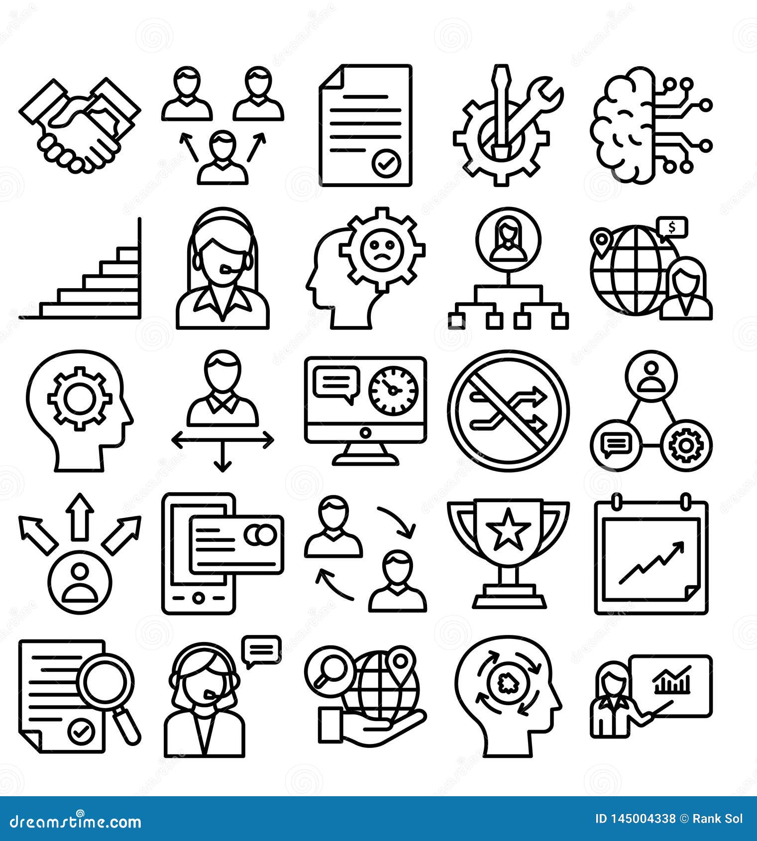 Business Trade Vector Icon Editable Stock Vector - Illustration of ...