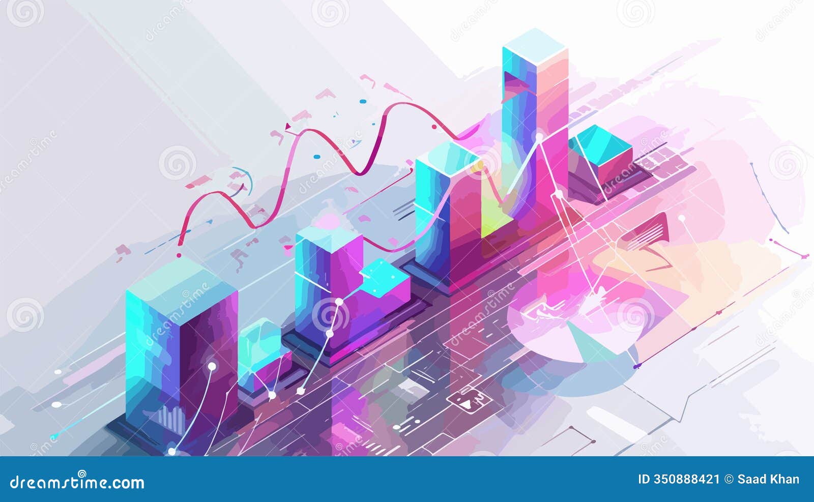Business Training Abstract Vector Illustration for Professional ...