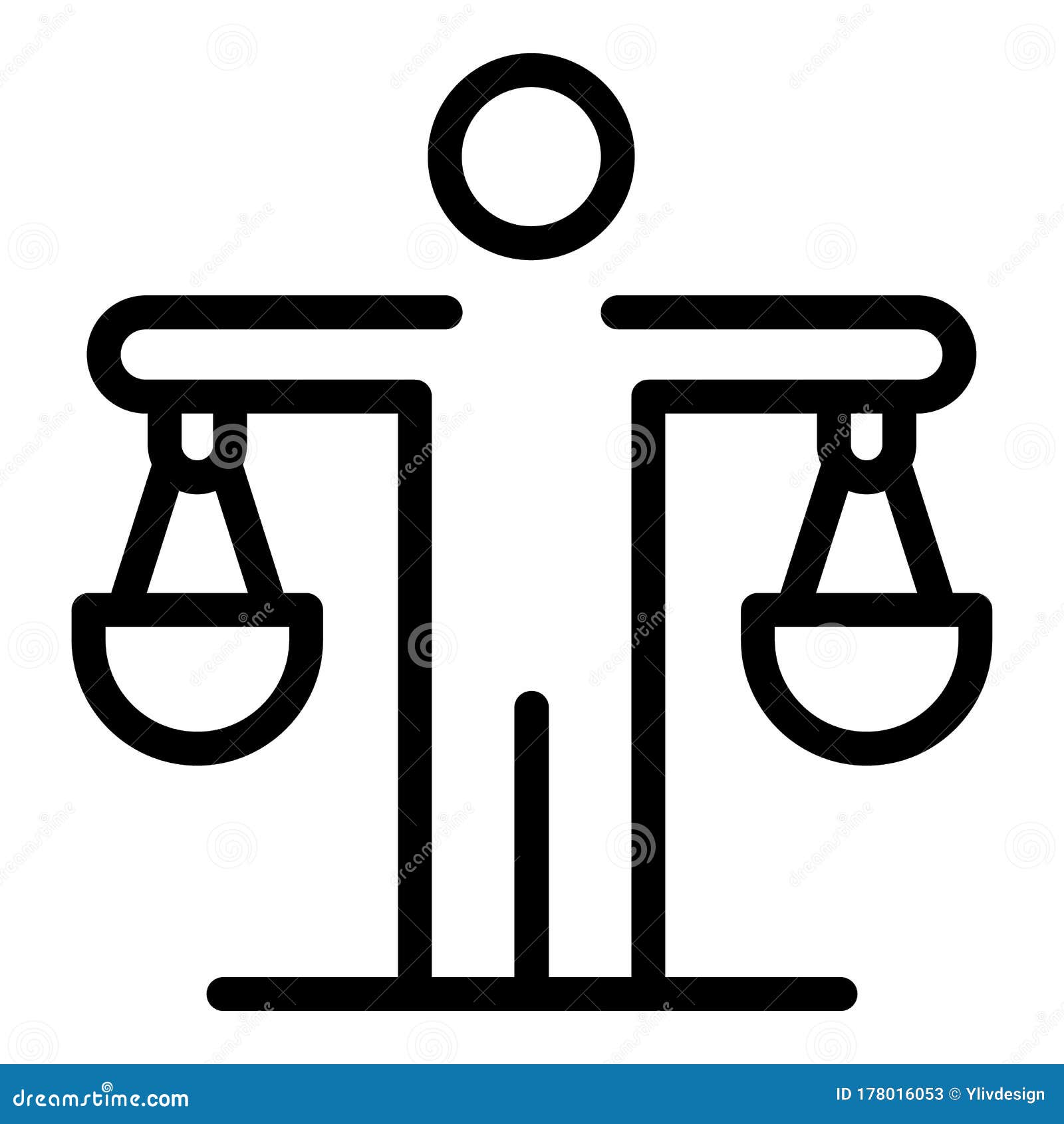 Business Training Balance Icon, Outline Style Stock Vector ...