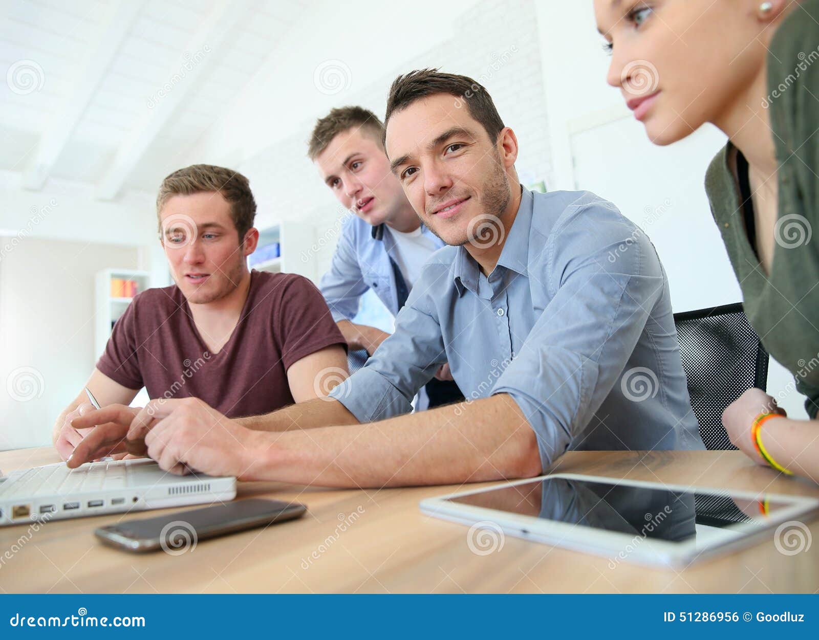 Business Training in Classroom Stock Photo - Image of laptop, education ...