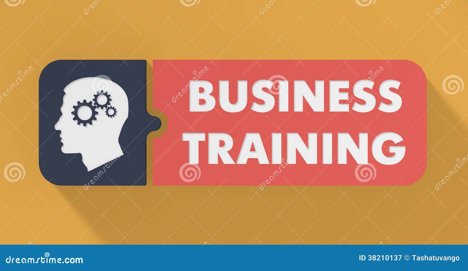 Business Training Concept in Flat Design. Stock Illustration ...