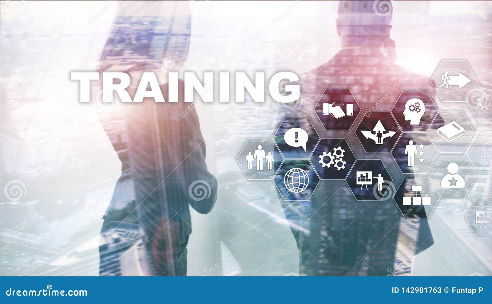 Business Training Concept. Training Webinar E-learning Stock Image ...