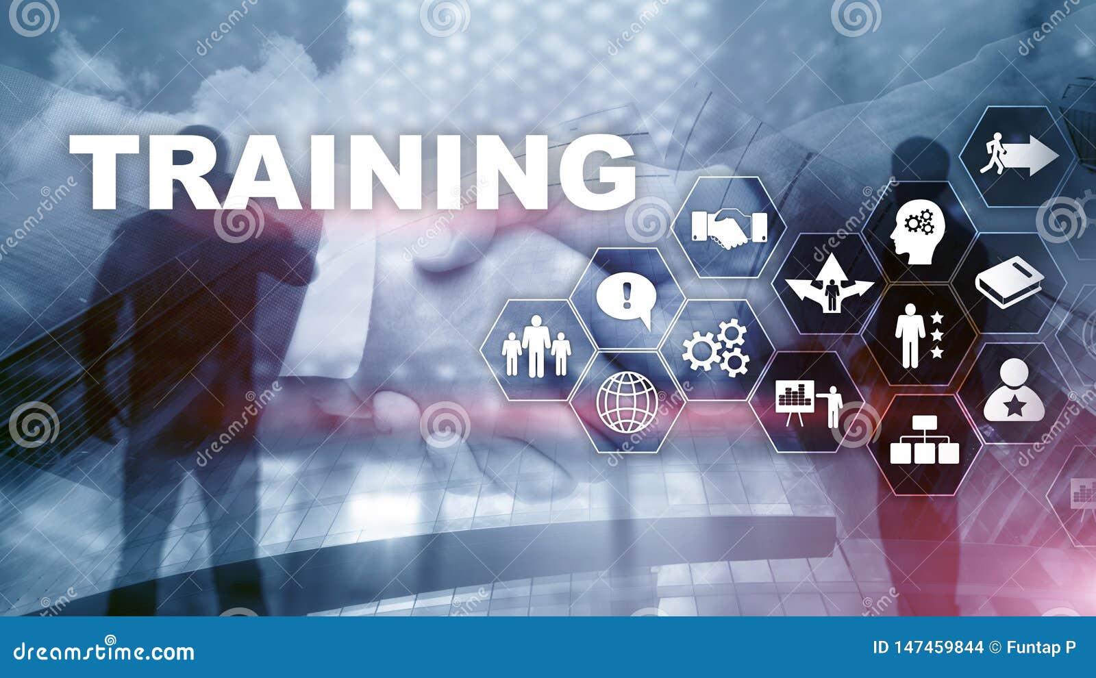 Business Training Concept. Training Webinar E-learning Stock Photo ...