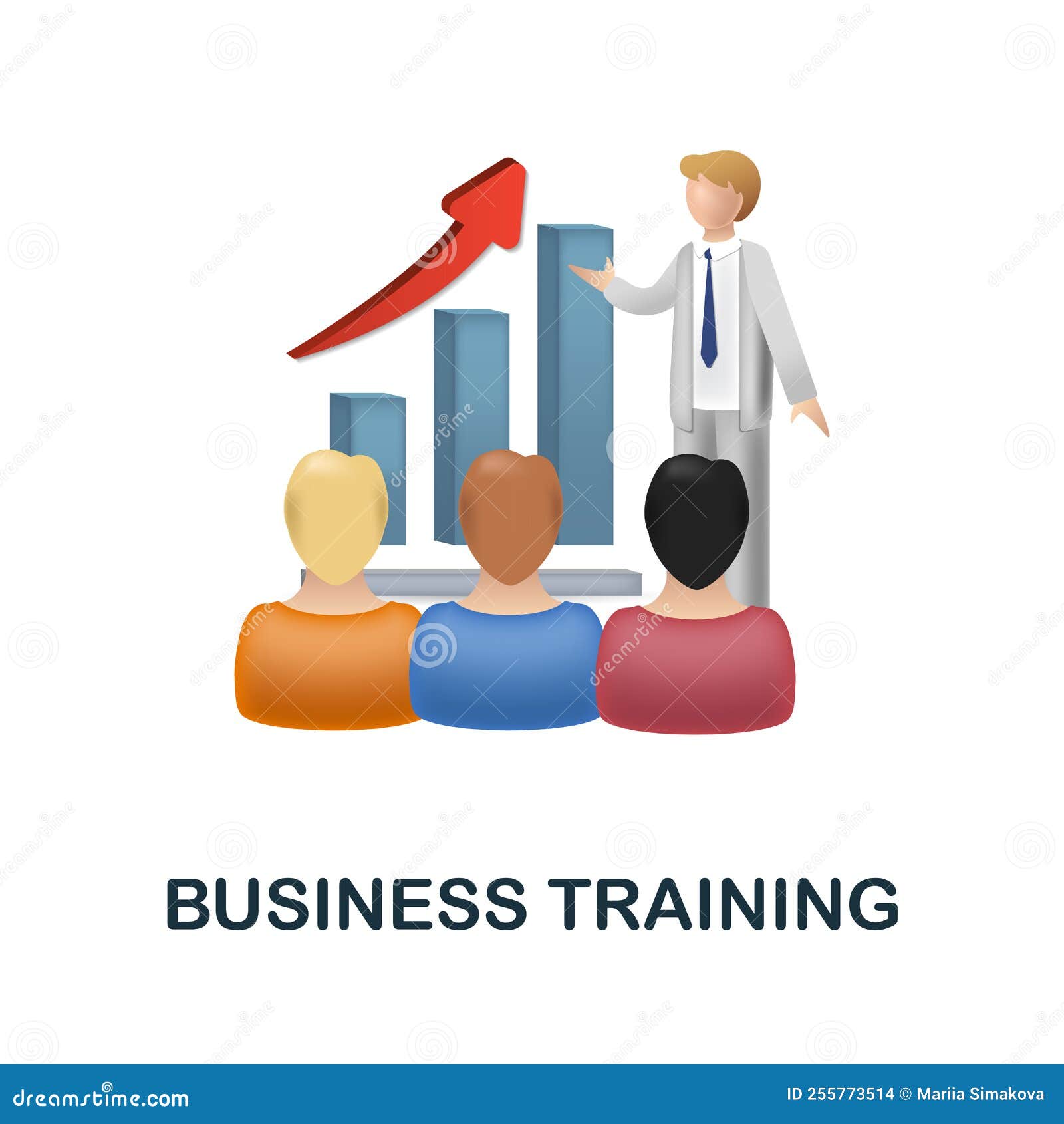 Business Training Icon. 3d Illustration from Business Training ...
