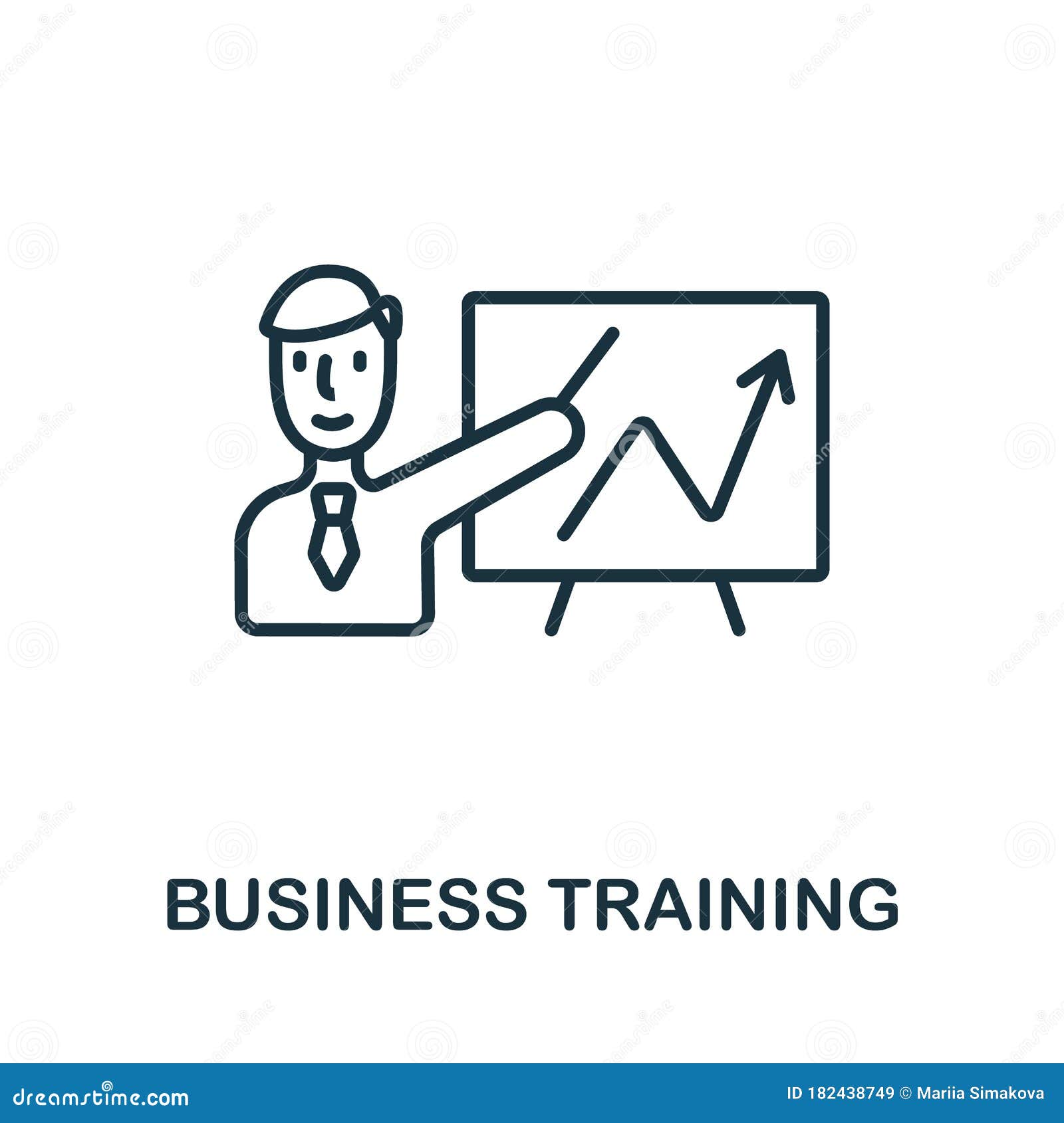 Business Training Icon. Simple Line Element Business Training Symbol ...
