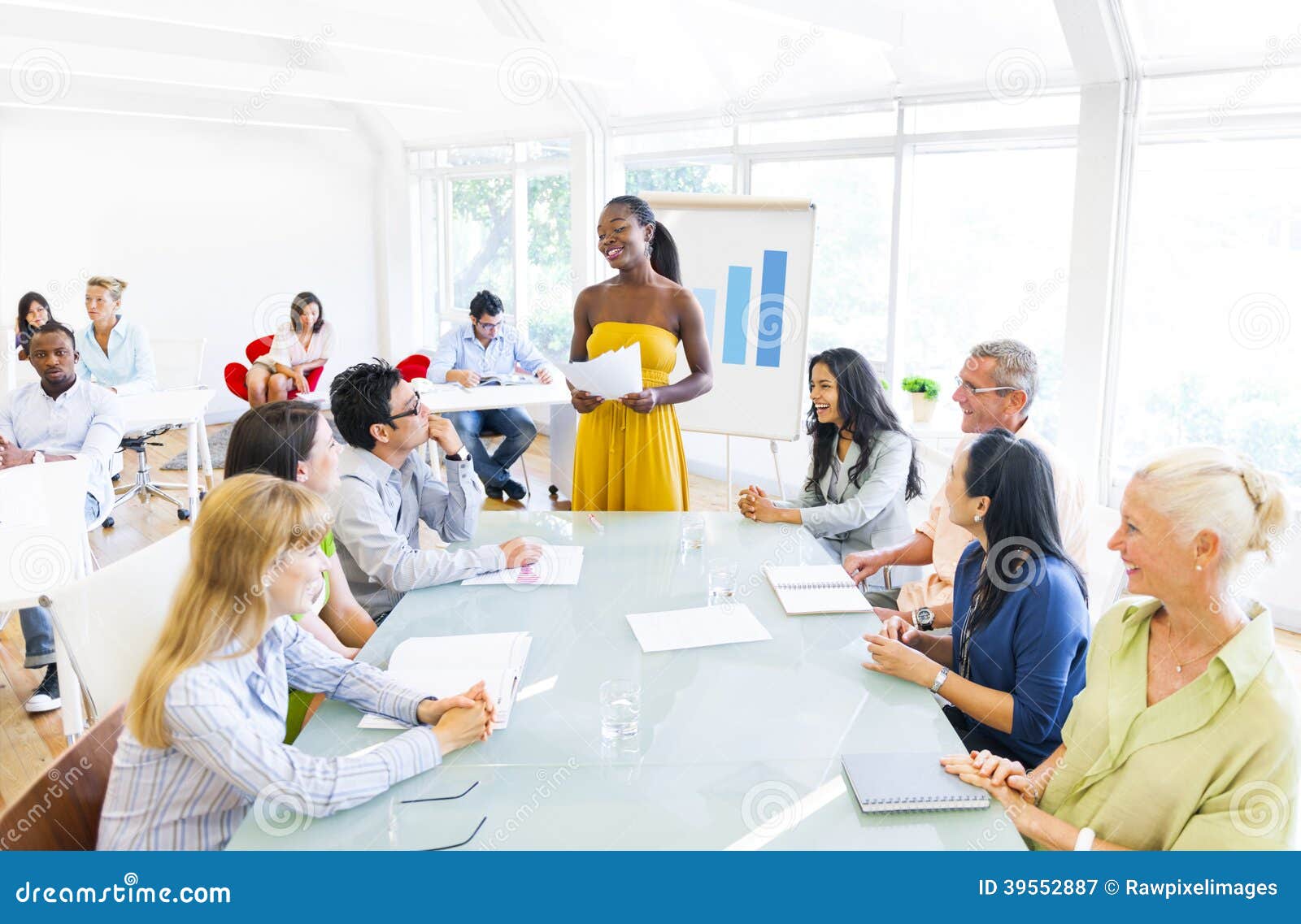 Business Training in the Office Stock Image - Image of communication ...
