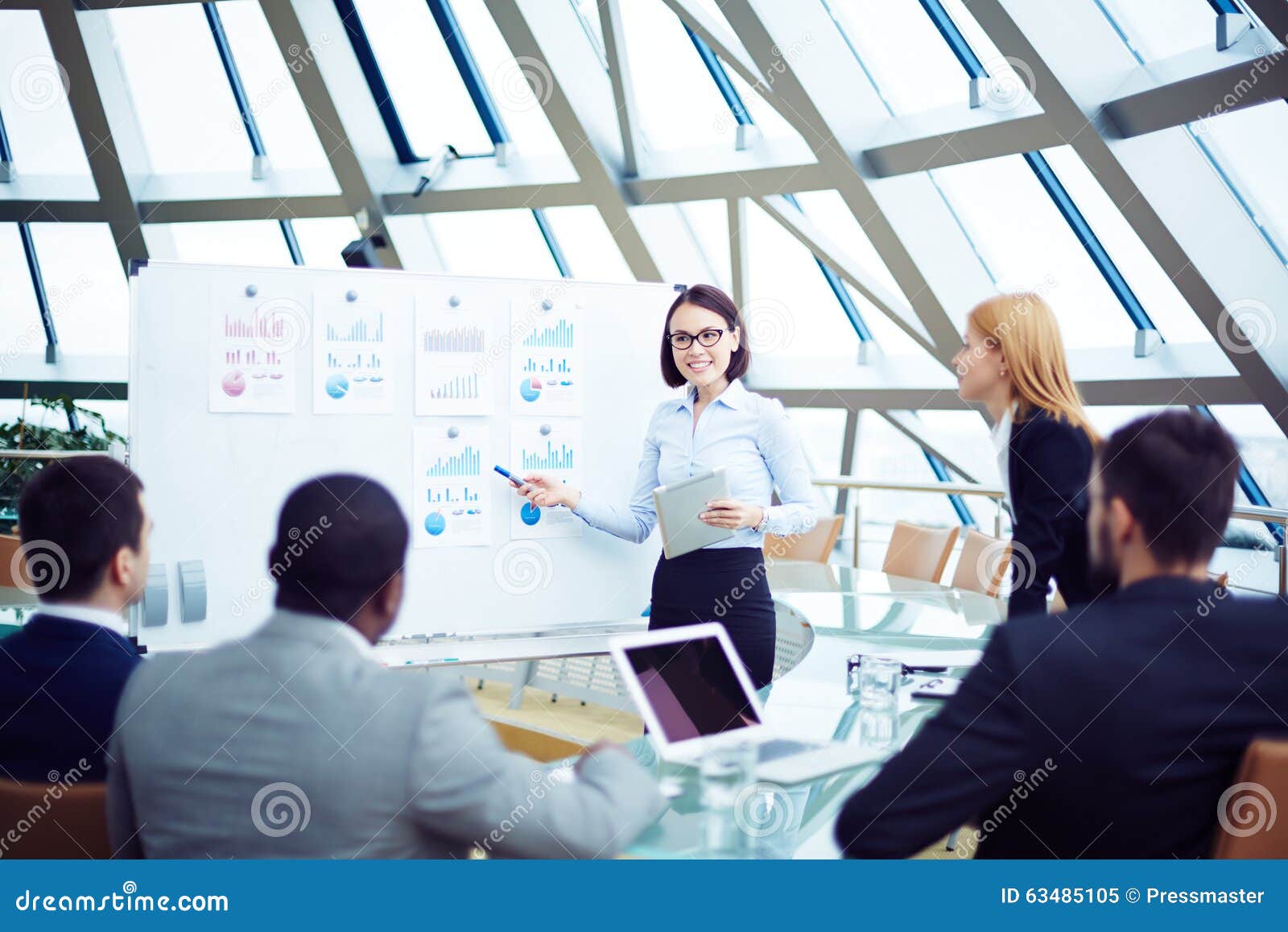Business Training at Office Stock Image - Image of communication ...