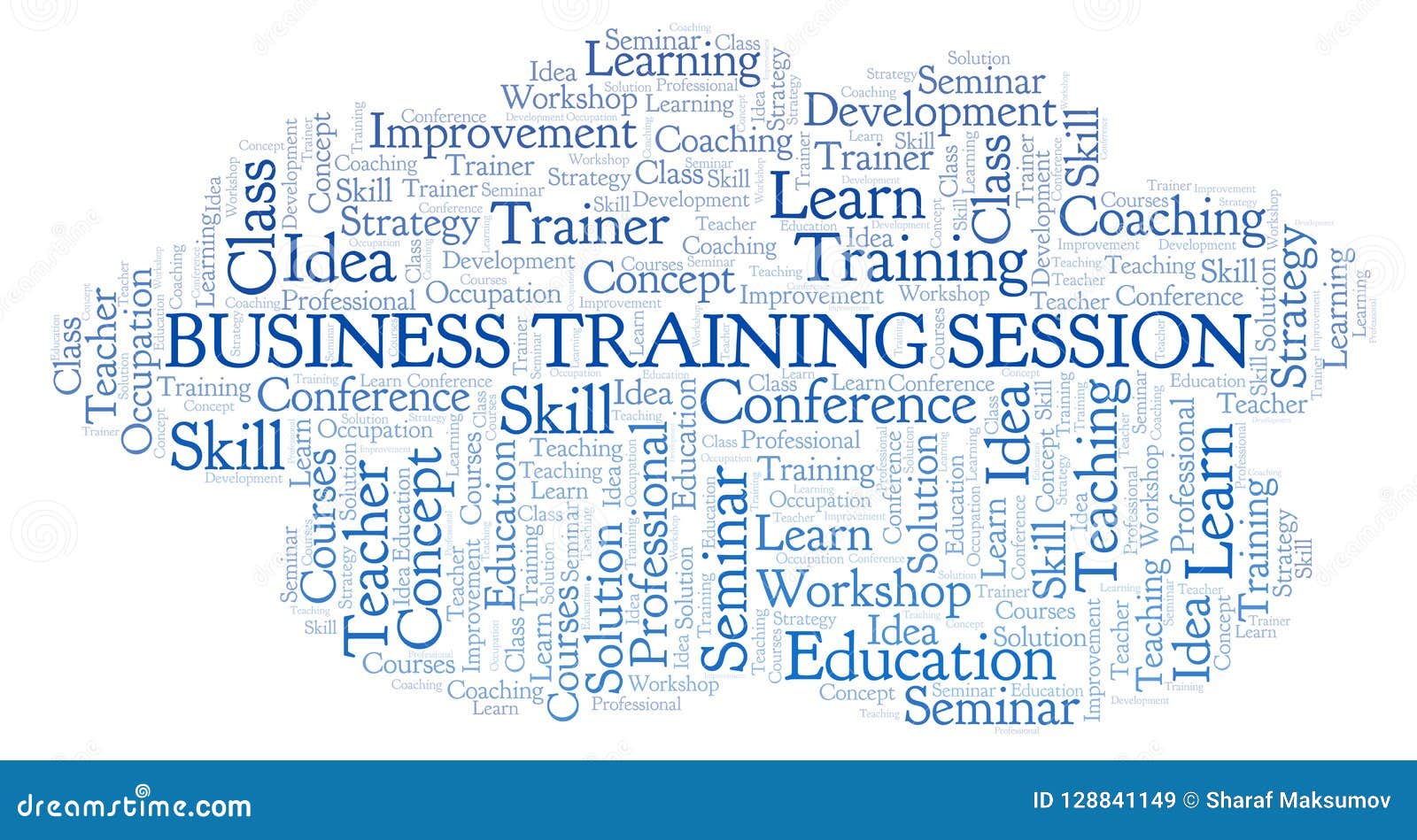 Business Training Session Word Cloud. Stock Illustration - Illustration ...