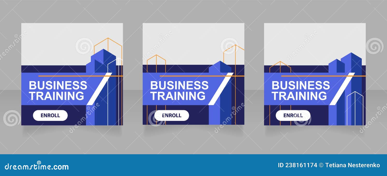 Business Training Web Banner Design Template Stock Vector ...