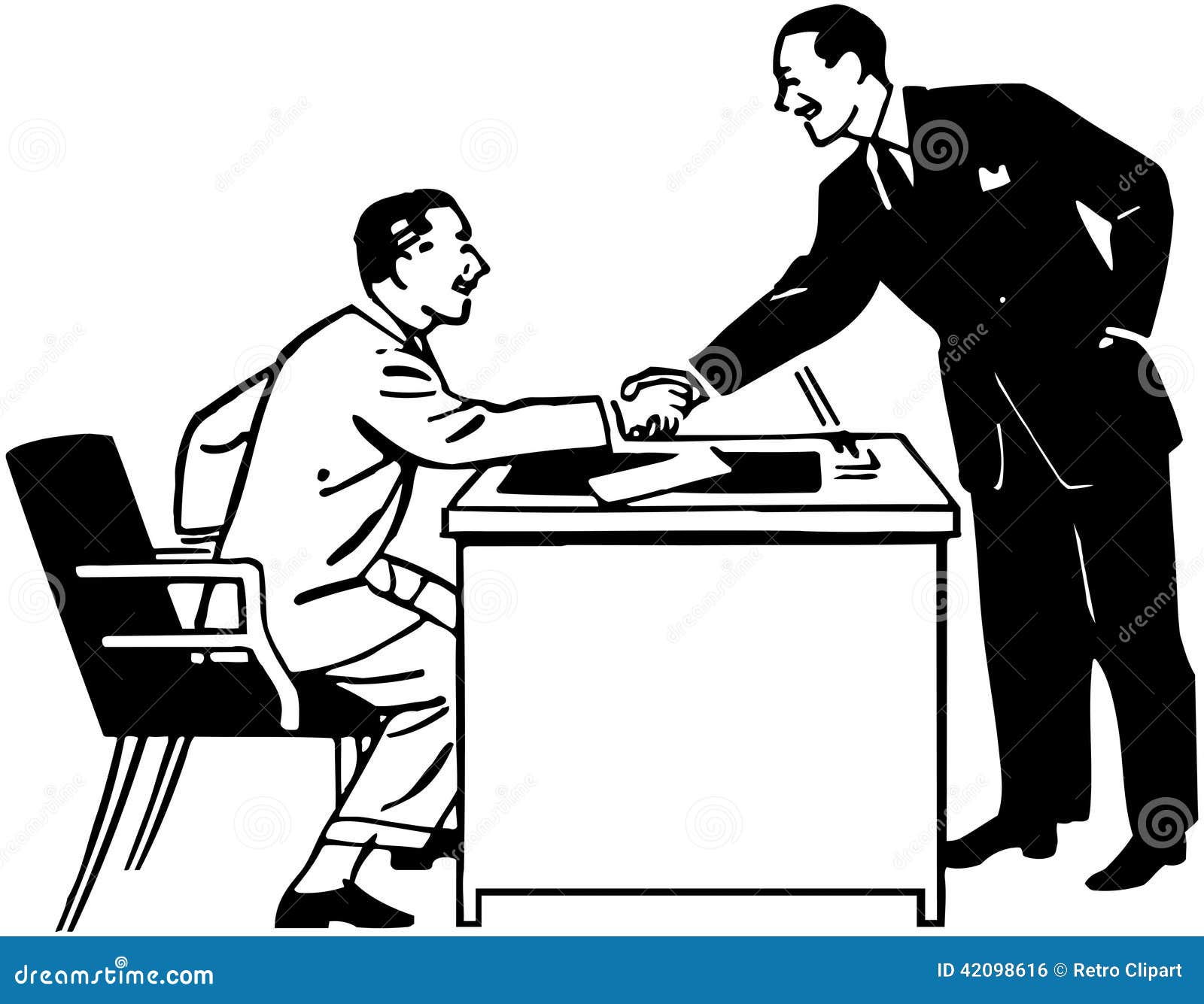 Business Transaction stock vector. Illustration of shake - 42098616