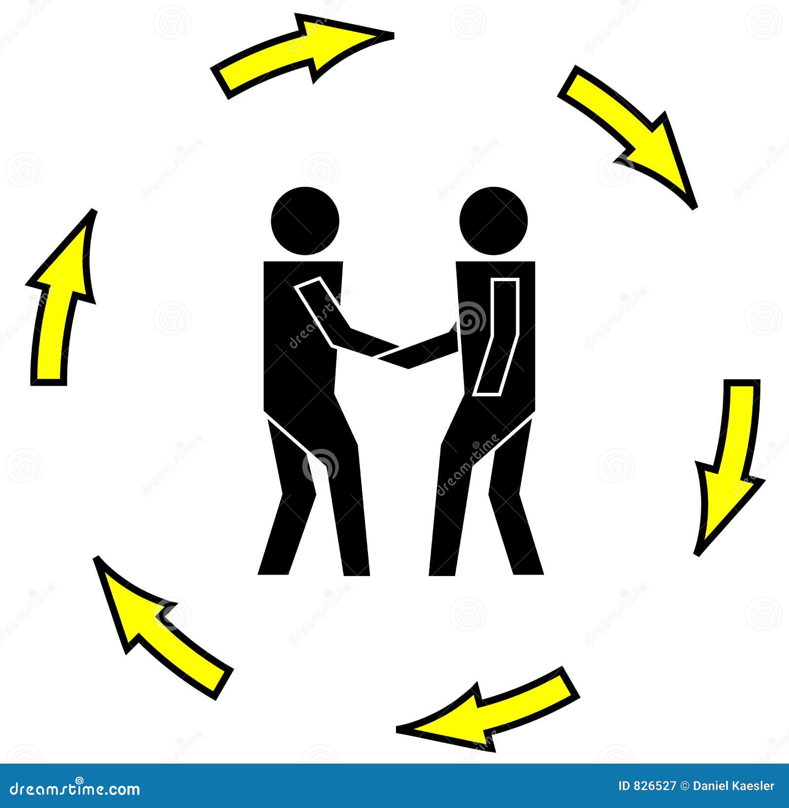 Business transaction stock illustration. Illustration of symbolic - 826527