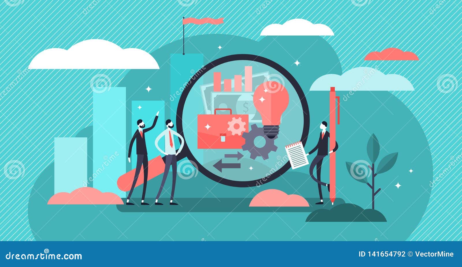 Business Transparency Vector Illustration. Flat Tiny Honest Persons ...