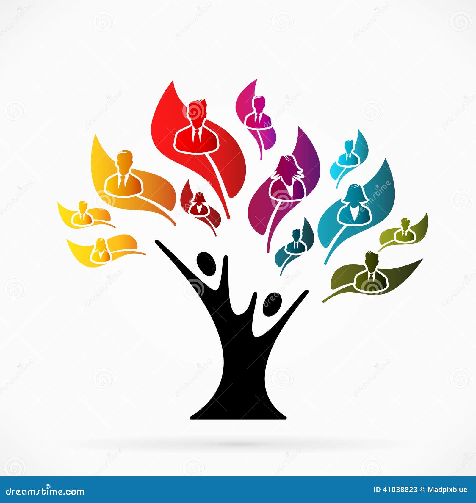 Business tree stock vector. Illustration of business - 41038823