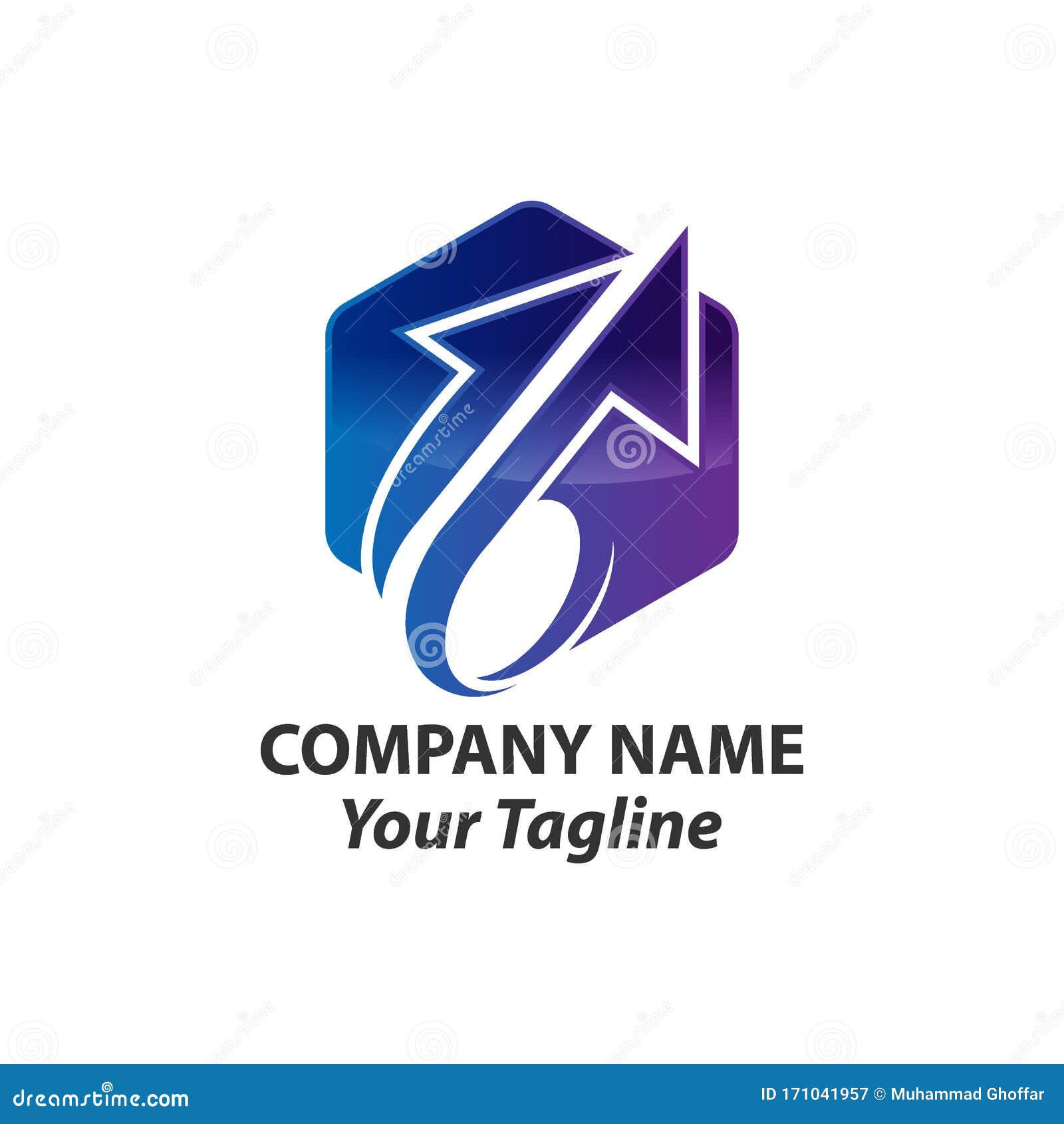 Business Trend - Vector Logo Template Concept Illustration. Development ...
