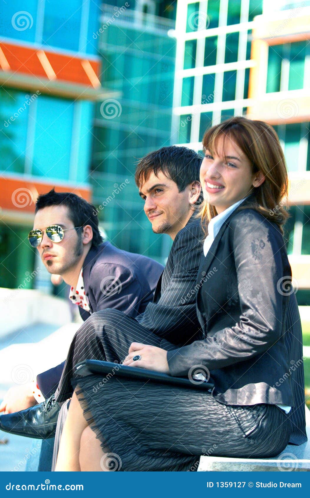 Business Trio stock image. Image of comfortable, conceive - 1359127