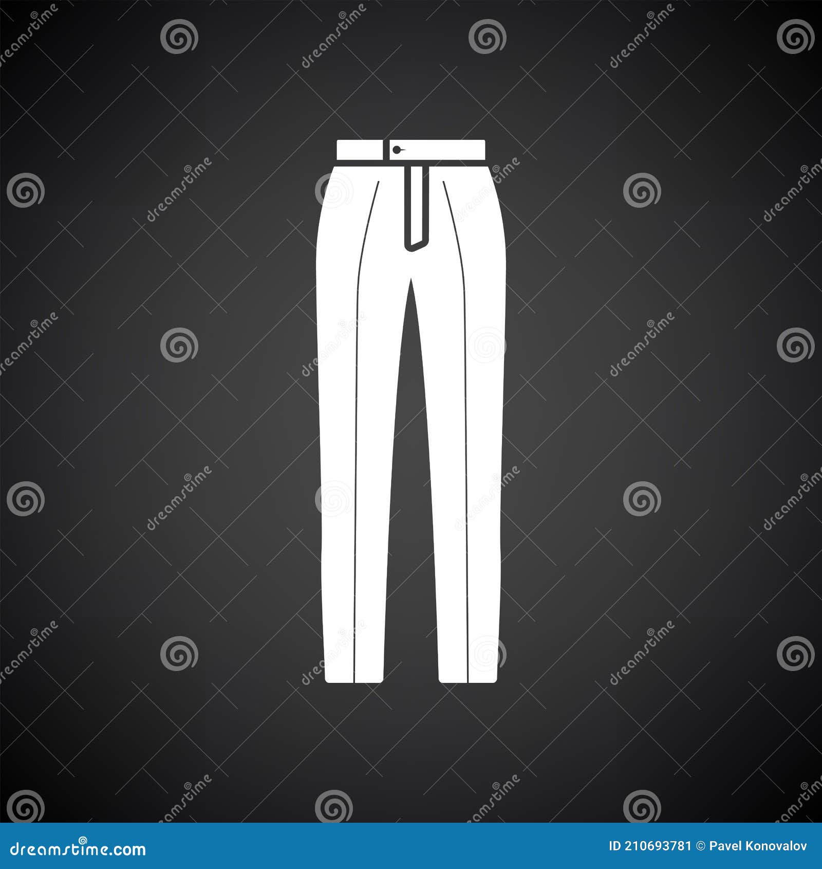 Business Trousers Icon stock vector. Illustration of fashion - 210693781