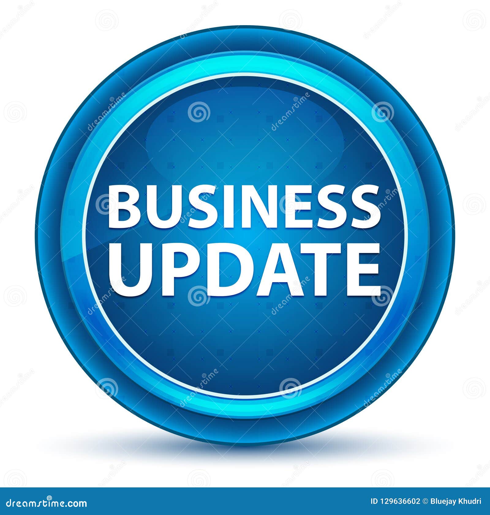 Business Update Eyeball Blue Round Button Stock Illustration ...