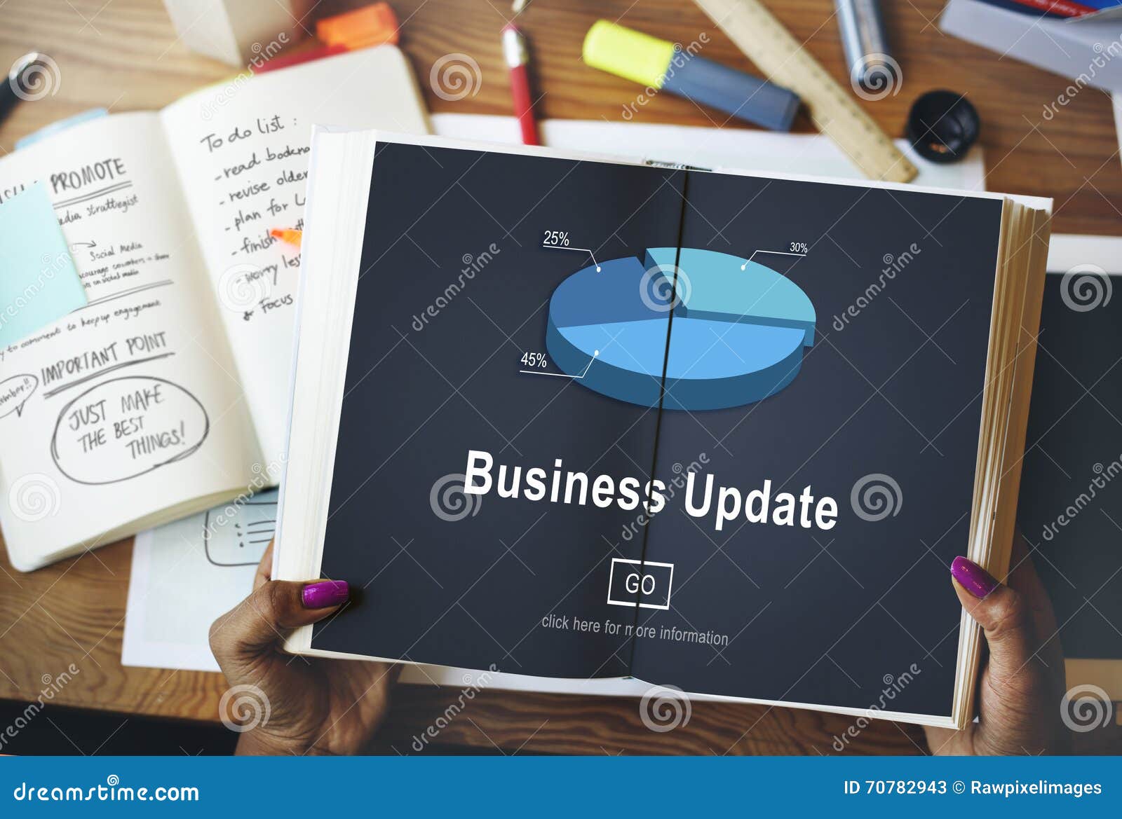 Business Update Graph Chart Graphics Concept Stock Image - Image of ...
