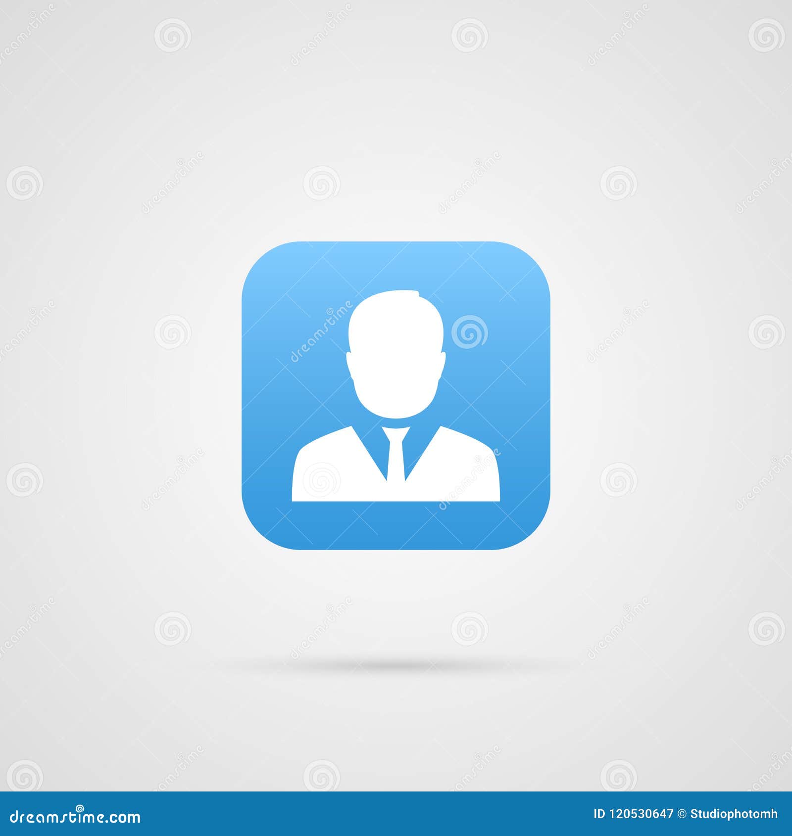 Business User Icon App. Vector Silhouette Stock Vector - Illustration ...
