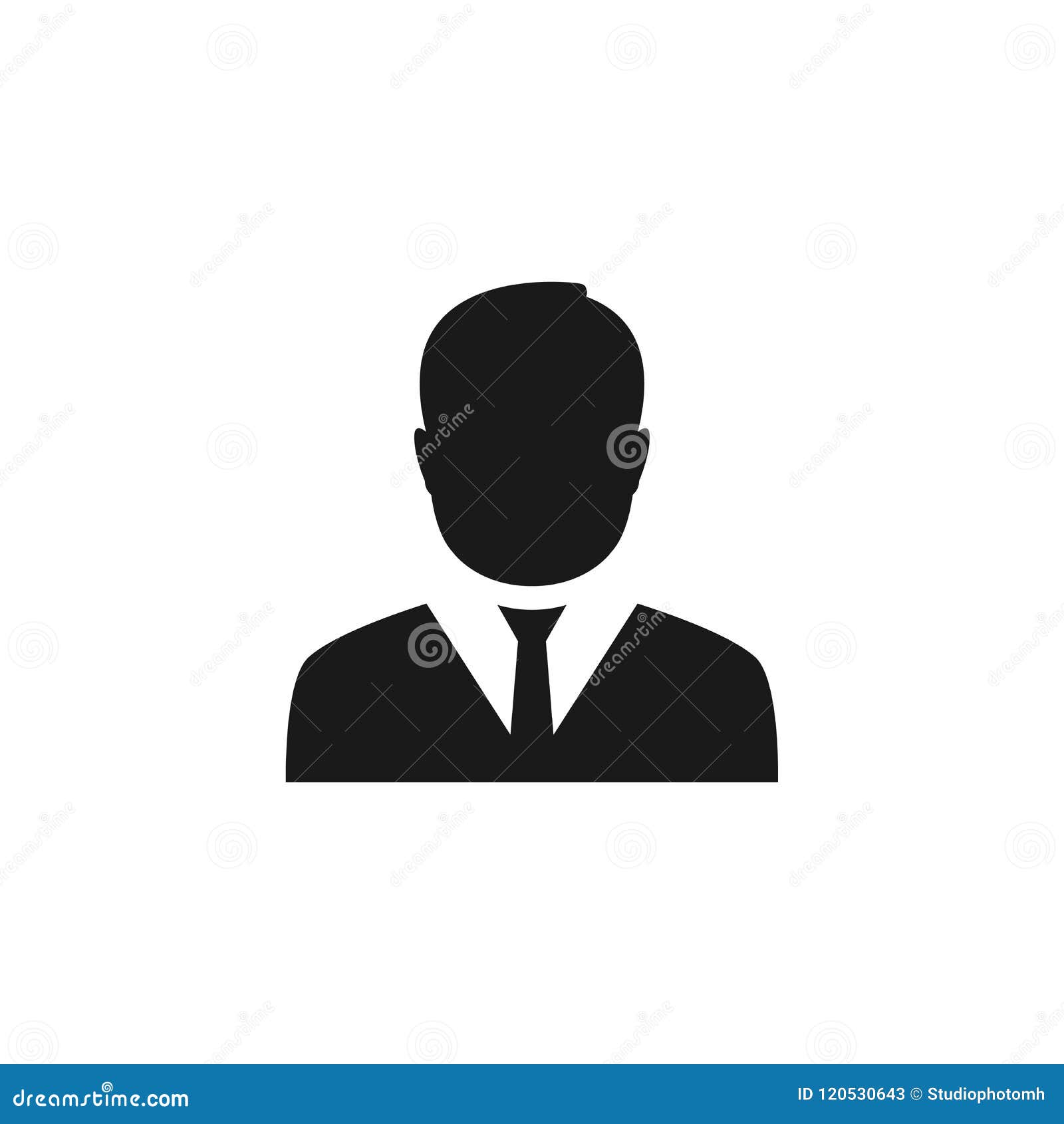 Business User Icon App. Vector Silhouette Stock Vector - Illustration ...