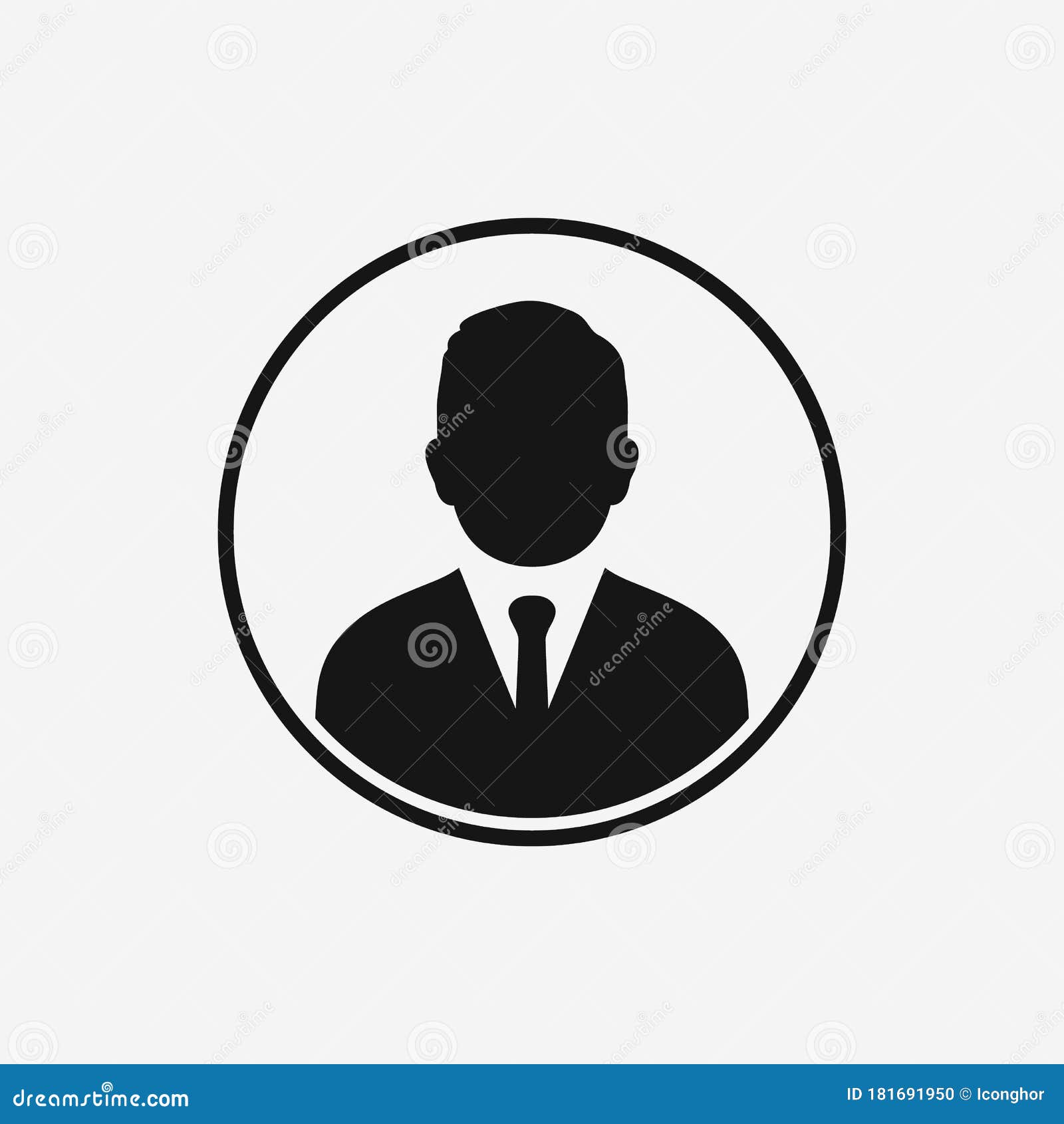 Business User Profile Icon. Stock Vector - Illustration of corporate ...