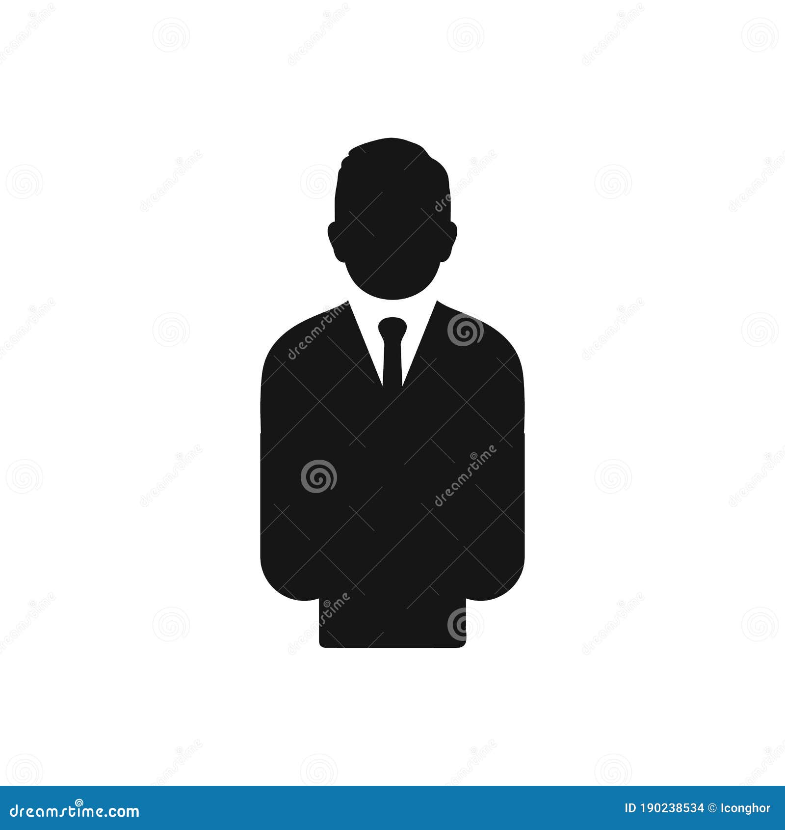 Business User Profile Icon. Stock Vector - Illustration of user ...
