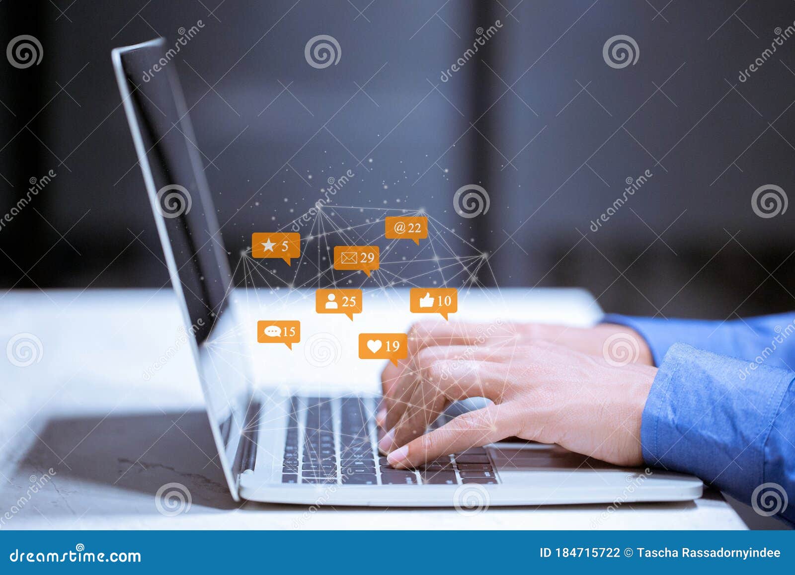Business Using Laptop,social Media Social Networking Technology ...