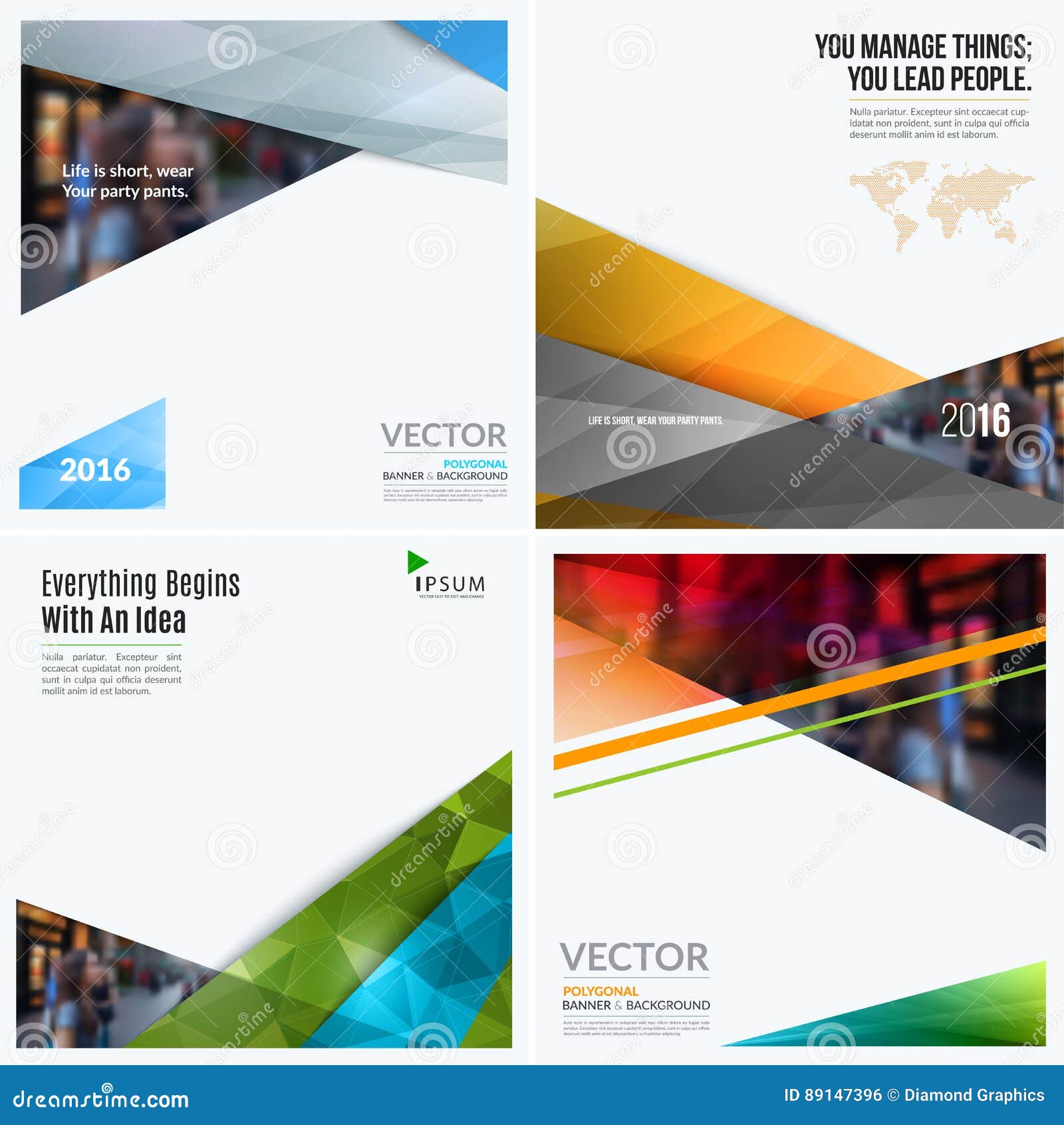 Business Vector Design Elements for Graphic Layout. Modern Abstr Stock ...