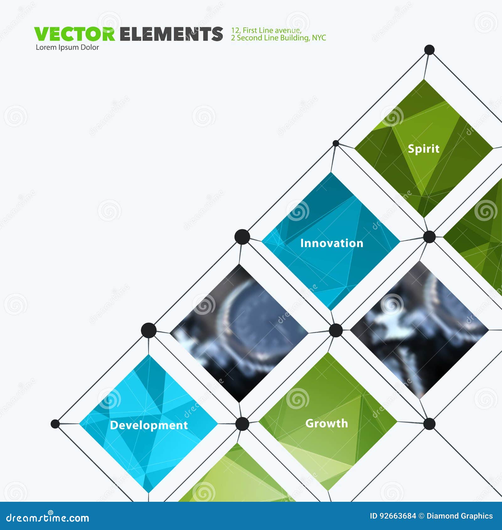 Business Vector Design Elements for Graphic Layout. Modern Abstr Stock ...