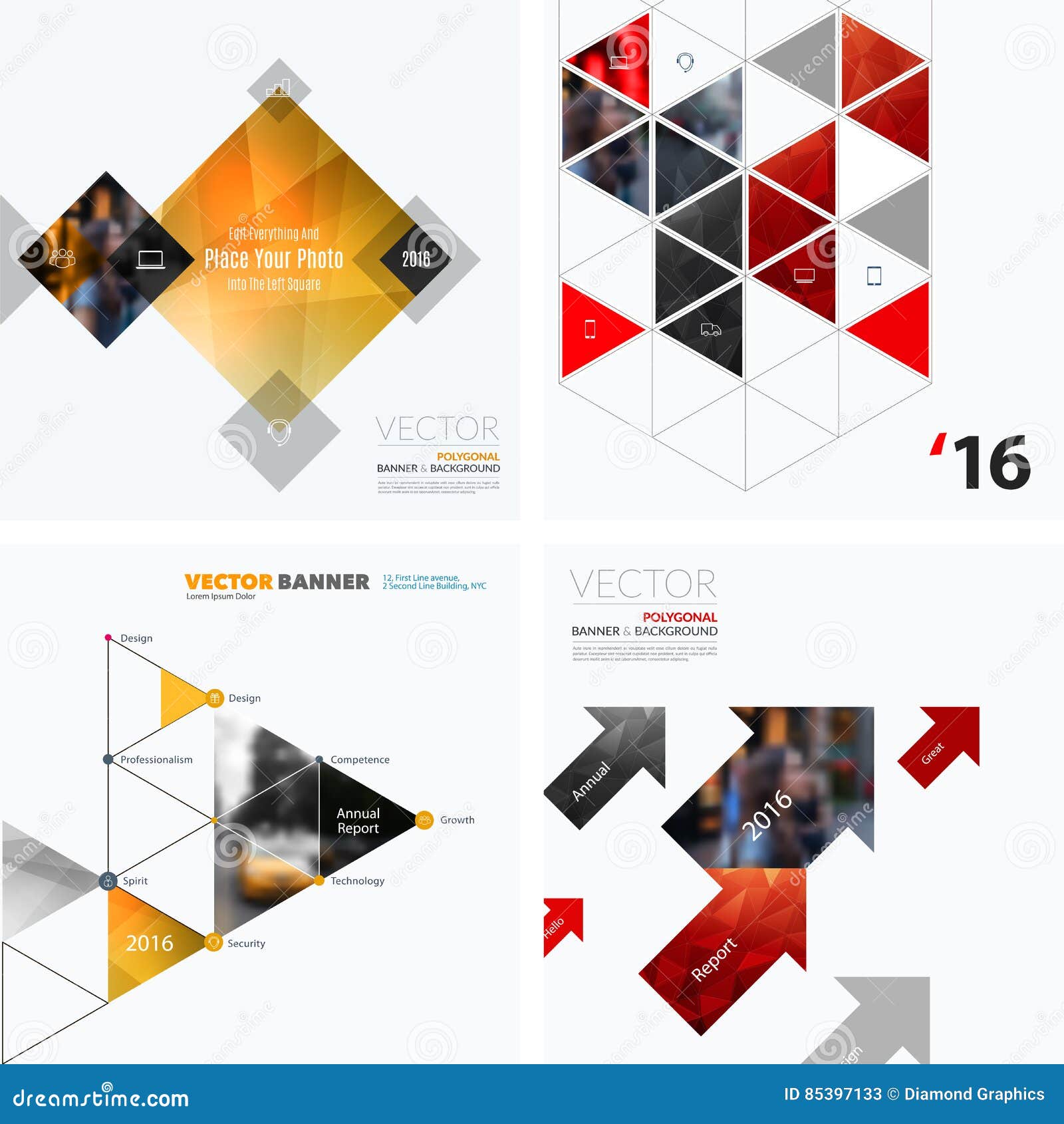Business Vector Design Elements for Graphic Layout. Modern Abstr Stock ...