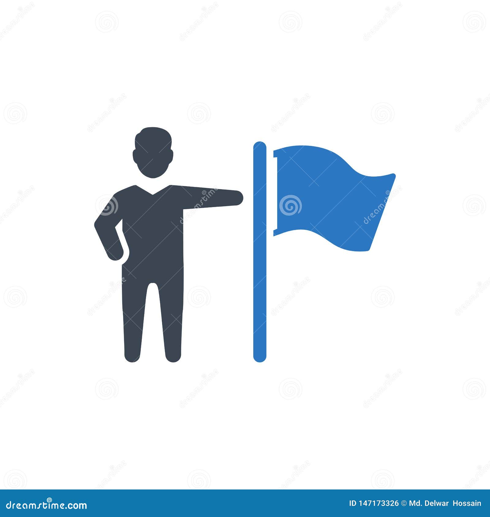 Business victory icon stock vector. Illustration of target - 147173326