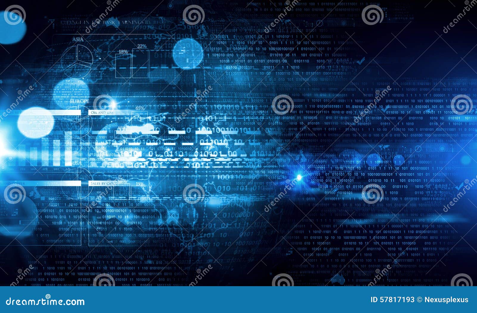 Business virtual panel stock illustration. Illustration of computer ...