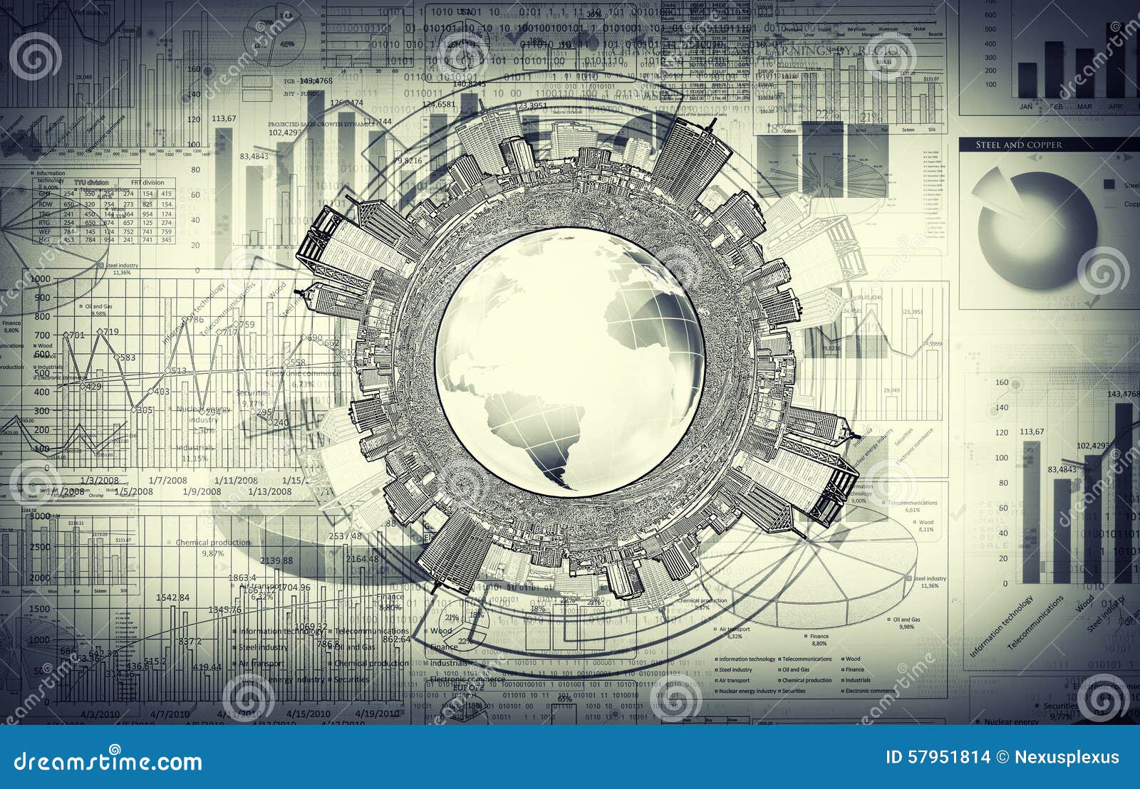 Business virtual panel stock illustration. Illustration of advanced ...