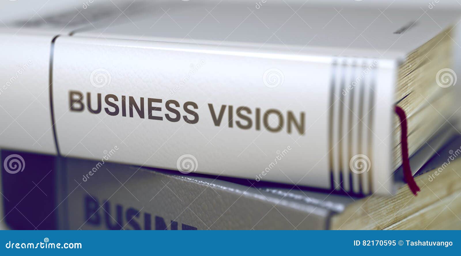 Business Vision - Book Title. 3D. Stock Illustration - Illustration of ...