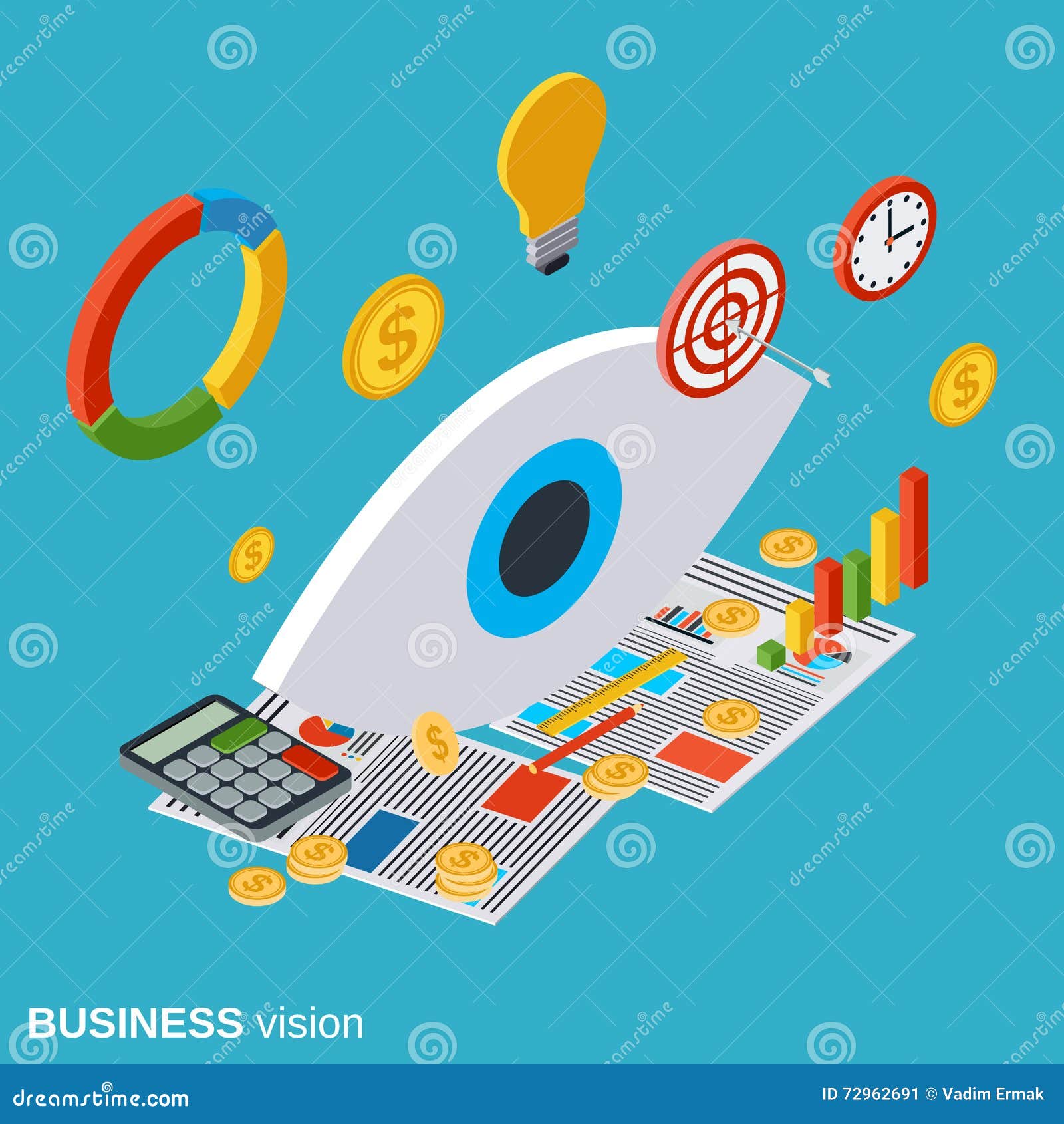 Business Vision Vector Concept Stock Vector - Illustration of info ...