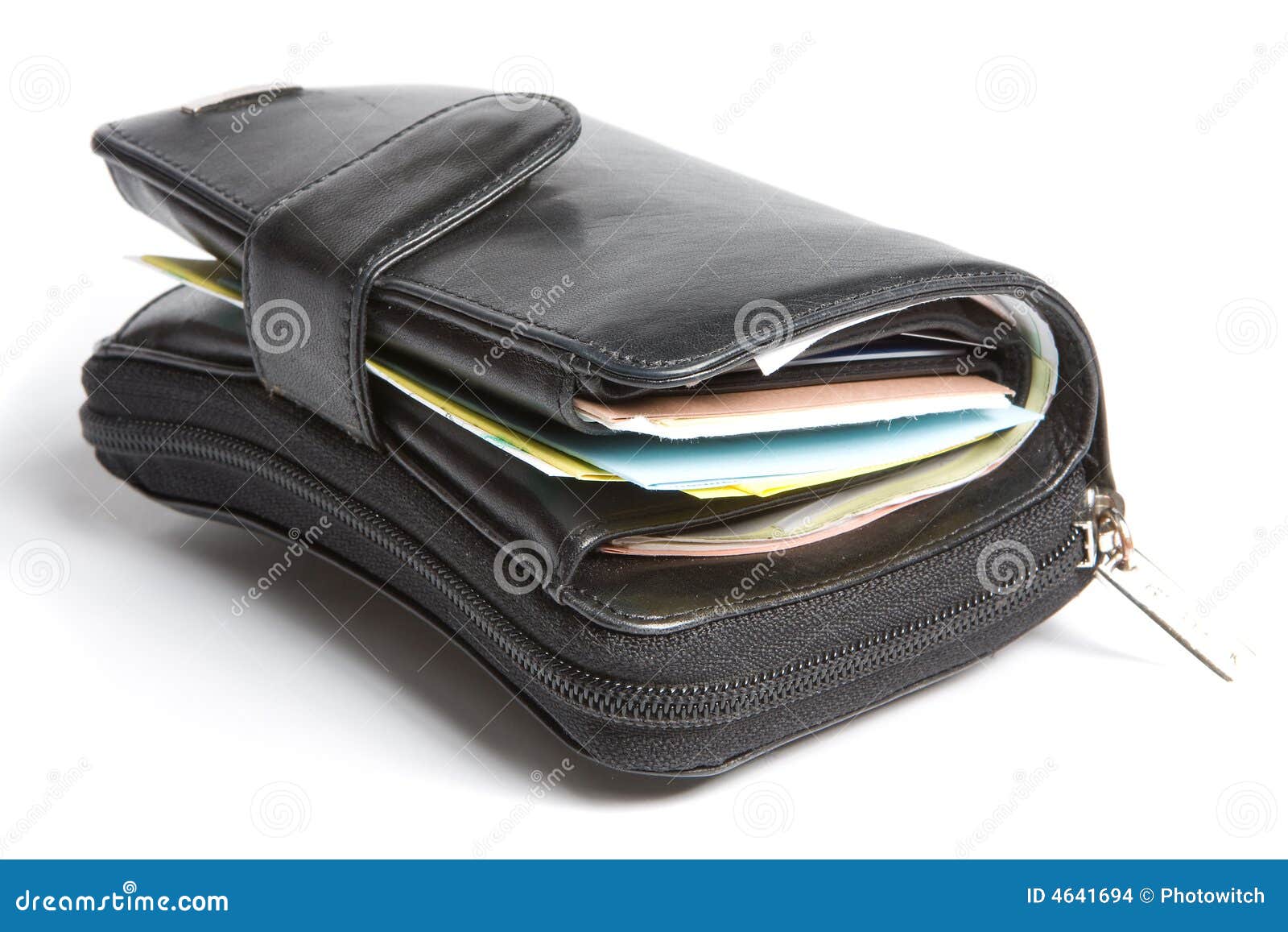 Business wallet stock photo. Image of money, filled, leather - 4641694